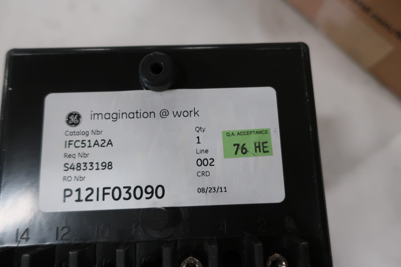 GE INVERSE TIME OVERCURRENT RELAY 12IFC51A2A