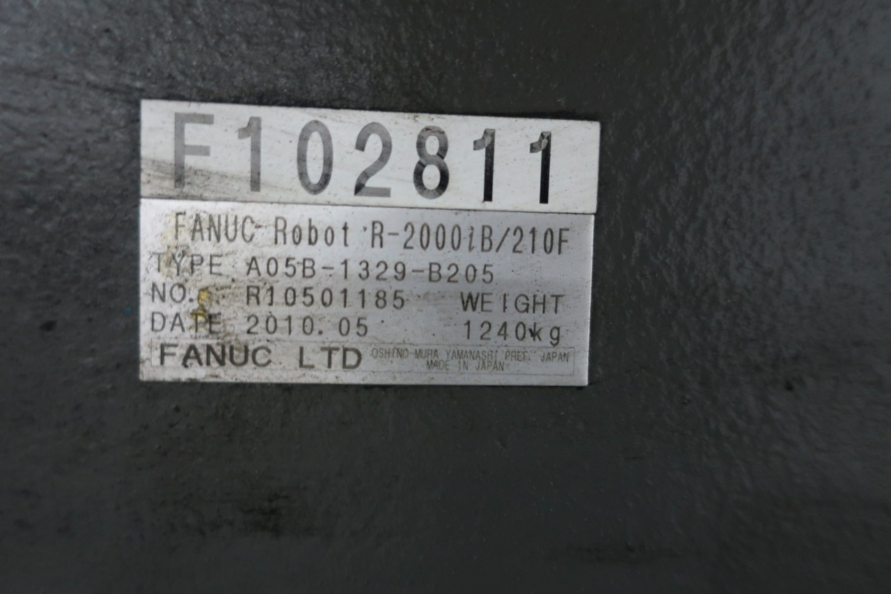 FANUC R-2000IB/210F ROBOT W/ R-30IA CONTROLLER, CABLES, & PENDANT
