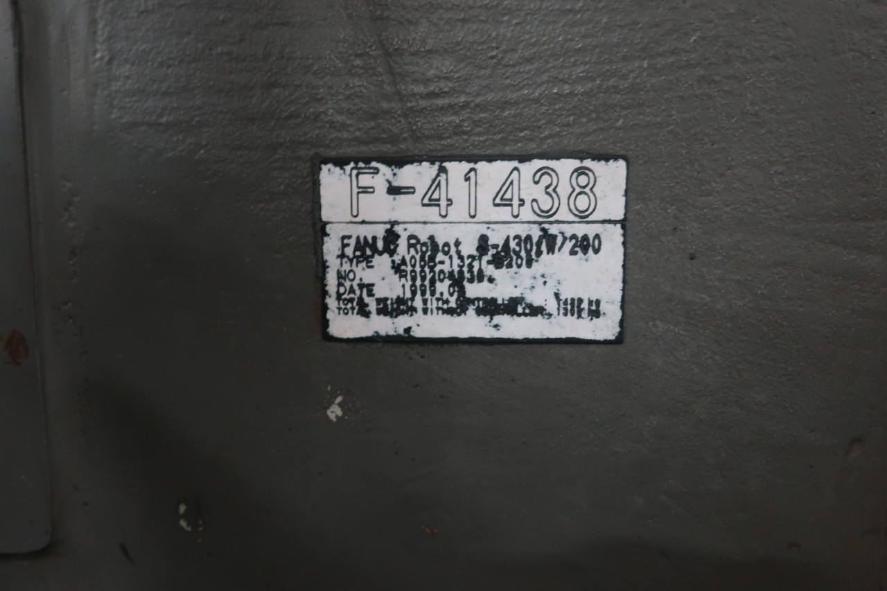FANUC S-430IW ROBOT W/ RJ3 CONTROLLER, CABLES & PENDANT 200KG 480V-AC ...