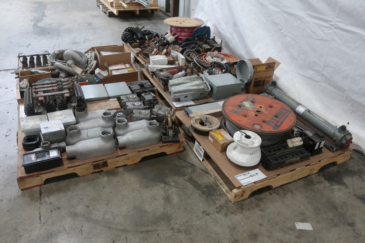 5 PALLETS OF ASSORTED ELECTRICAL, CONDUIT, AND INSULATED WIRE