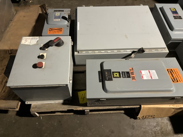 Bulk Lot of Square D Electrical Disconnect Safety Switches, Combination ...