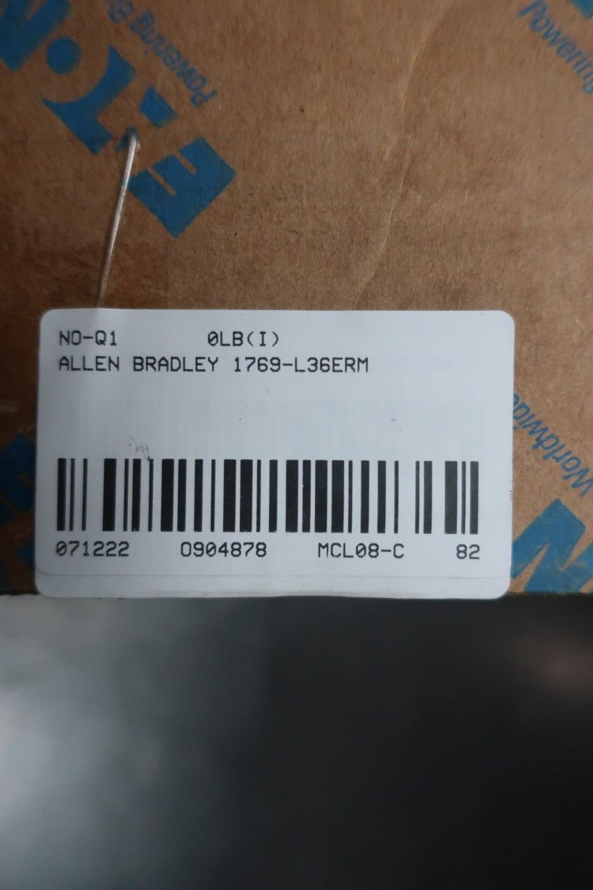 ALLEN BRADLEY 1769-L36ERM COMPACTLOGIX 3MB MOTION SER A CONTROLLER MODULE