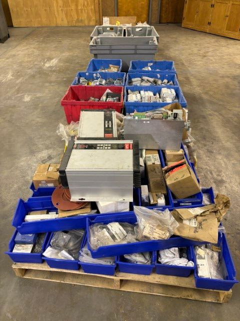 BULK LOT OF ELECTRICAL FITTINGS, RESISTORS, DANFOSS VFD, PVC FLEX ...