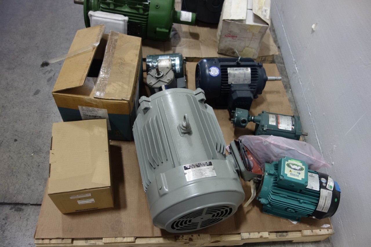 2 PALLETS OF ASSORTED ELECTRIC MOTORS