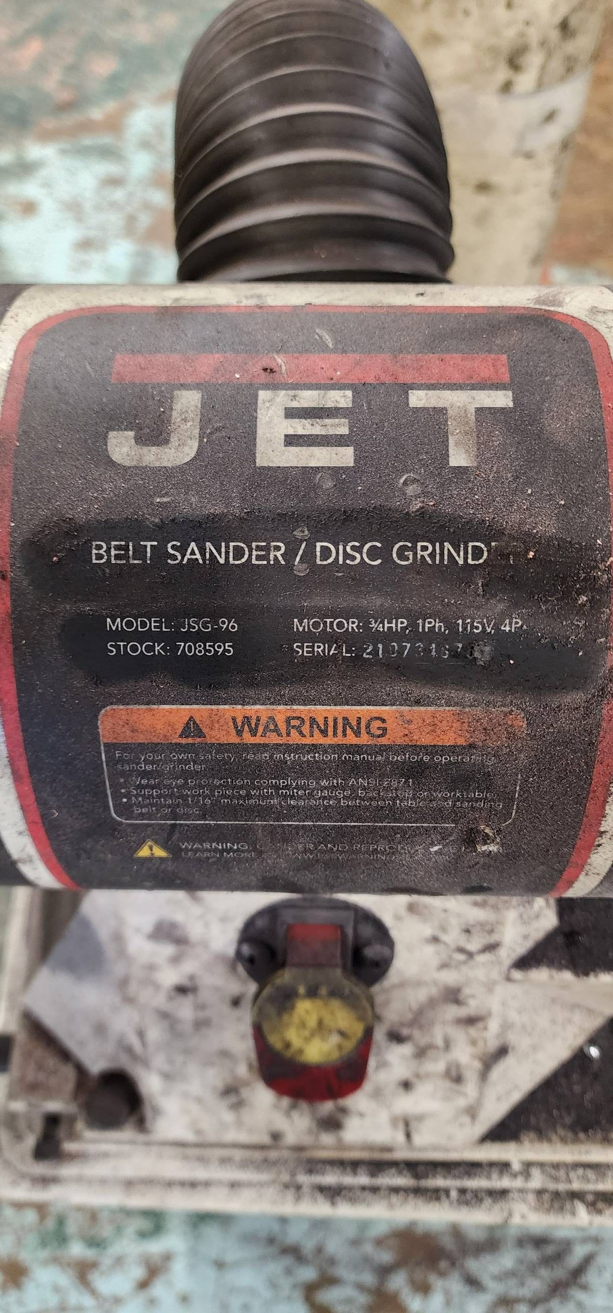 JET JSG-96 GRINDING MACHINE