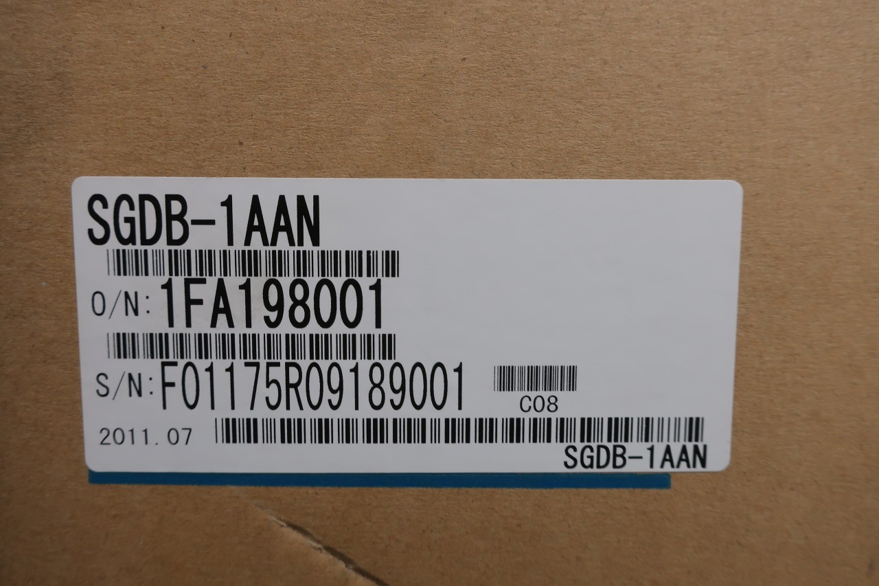 YASKAWA SGDB-1AAN SERVOPACK 200-230V-AC 0-230V-AC 3PH 15HP SERVO DRIVES AND AMPLIFIER