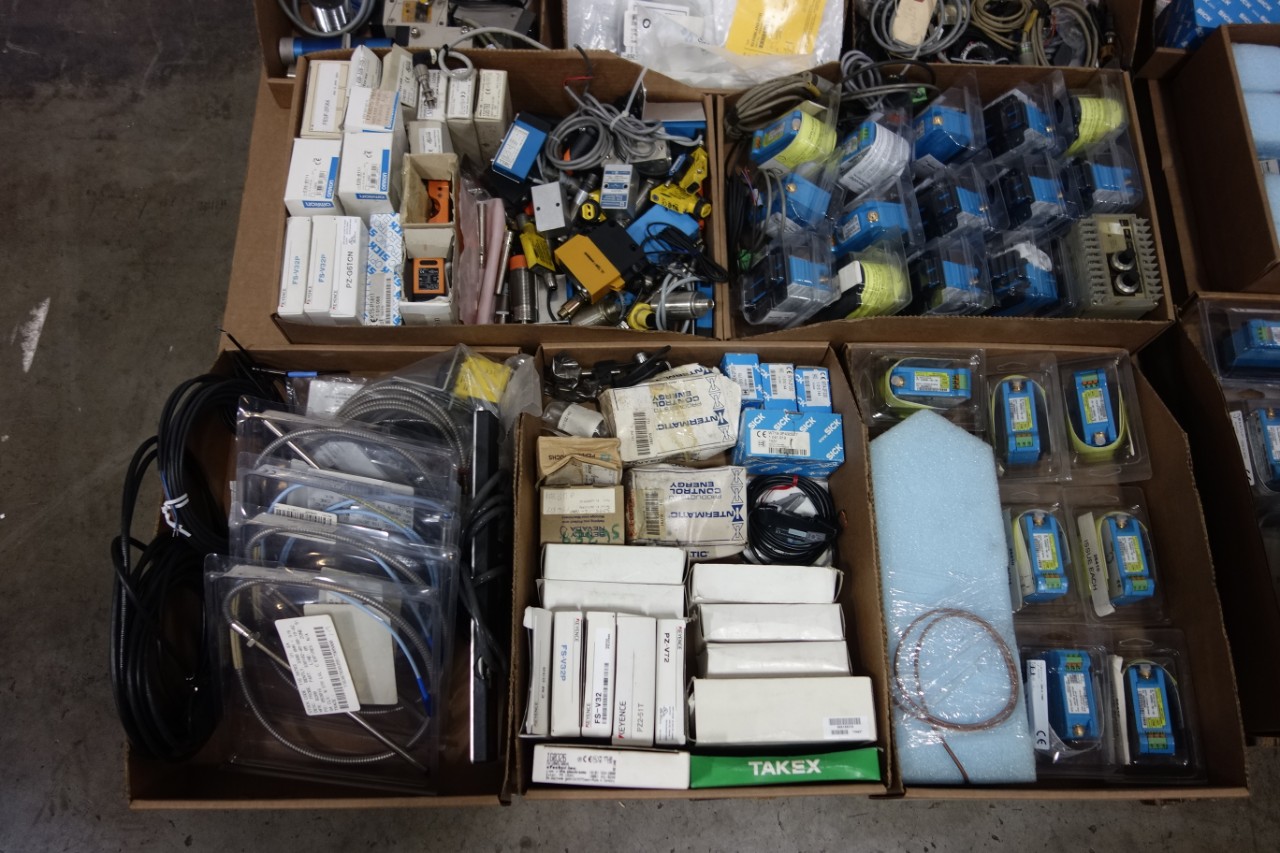 2 PALLETS OF ASSORTED SENSORS