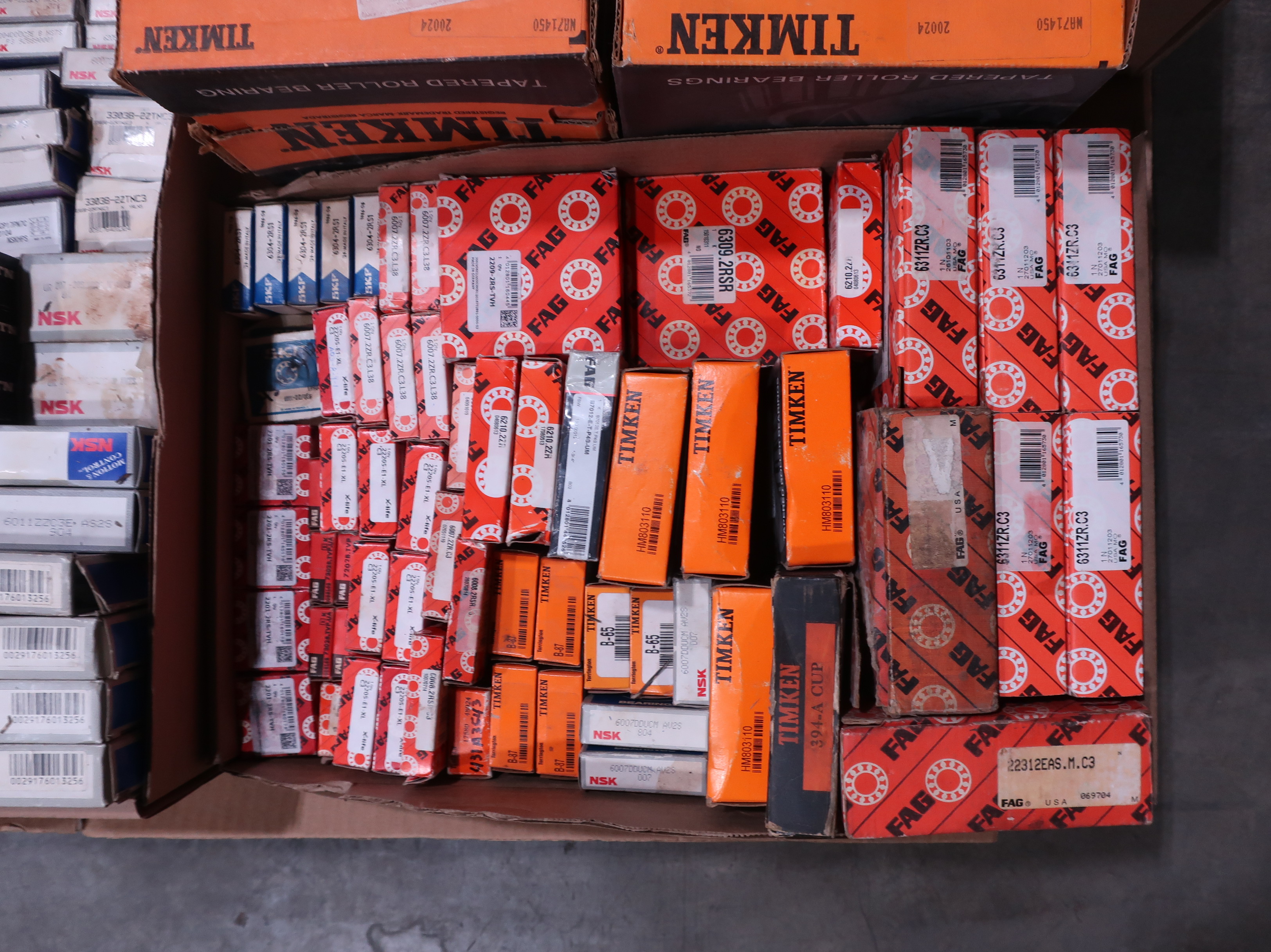 SKU 1735932 - PALLET OF ASSORTED BEARINGS, TIMKEN, INA, SKF For Sale ...