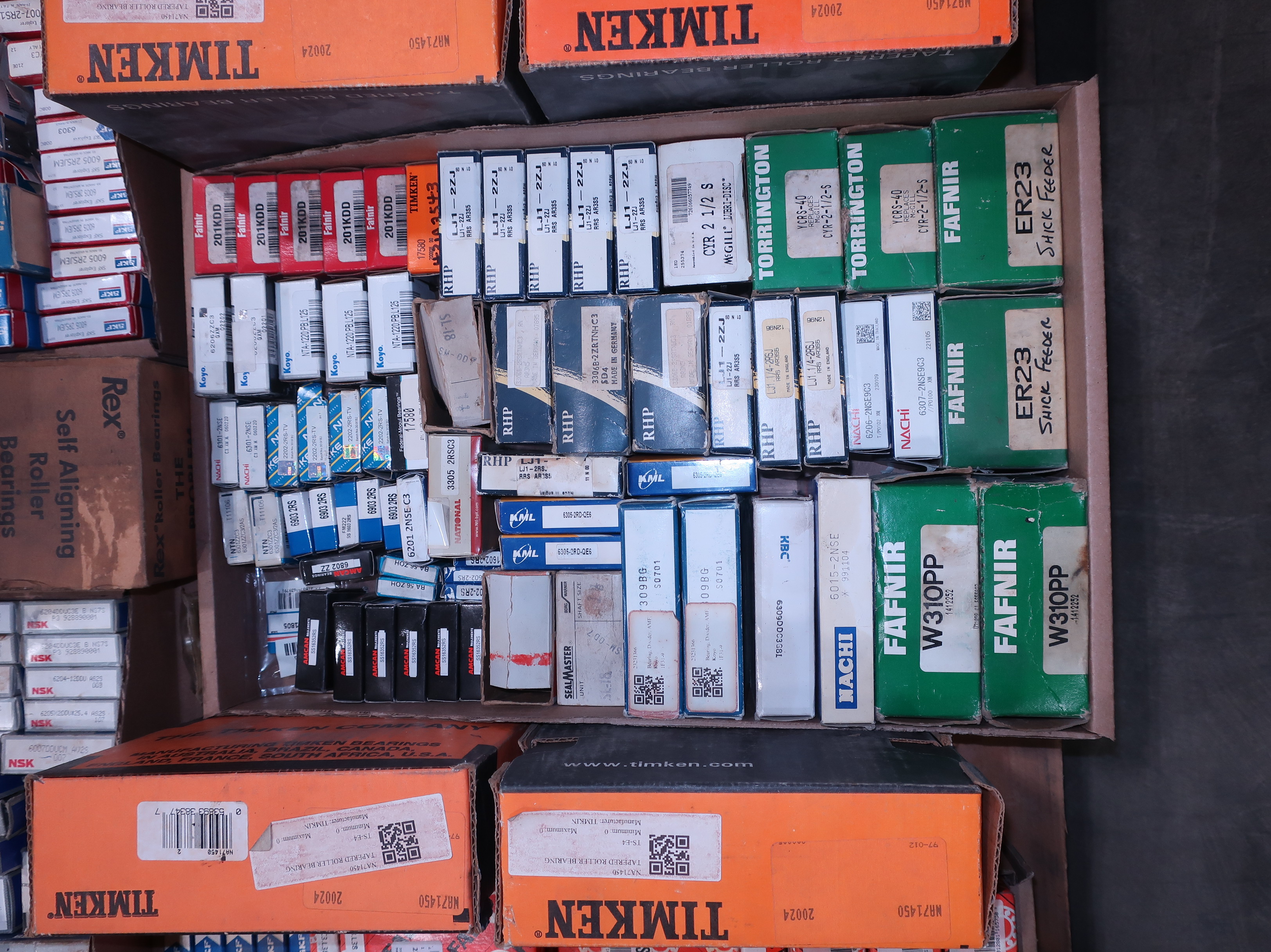SKU 1735932 - PALLET OF ASSORTED BEARINGS, TIMKEN, INA, SKF For Sale ...