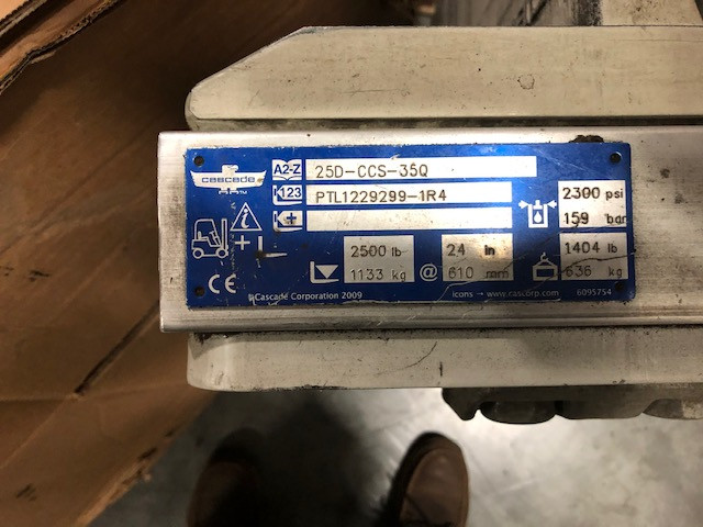 Cascade box clamp, model 25D-CCS-35Q, Nashville, TN For Sale | Aucto