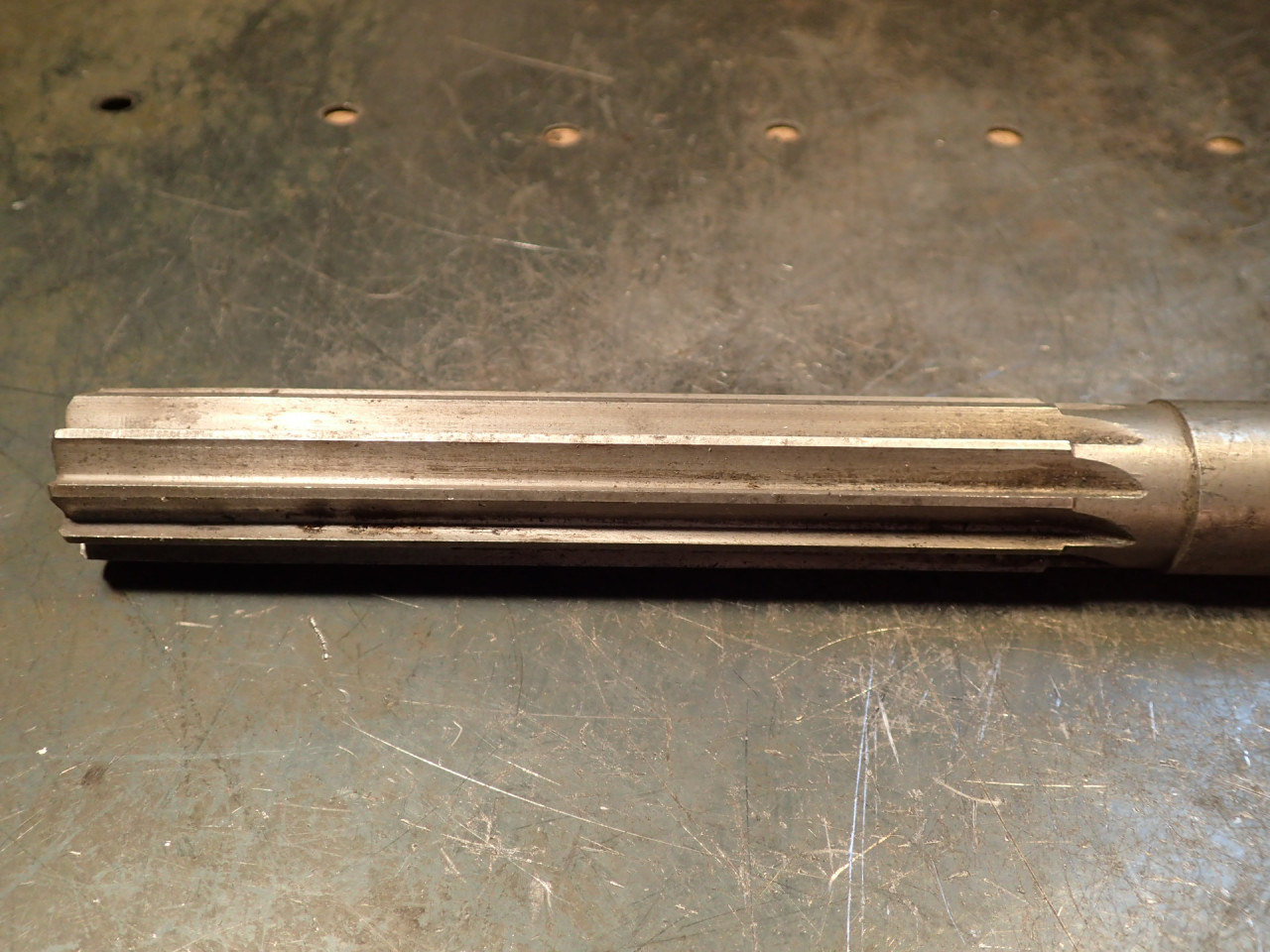 Alvord Polk 1" Straight 10-Fluted Hand Reamer 5-3/8" Long Flutes 10-7/8 ...