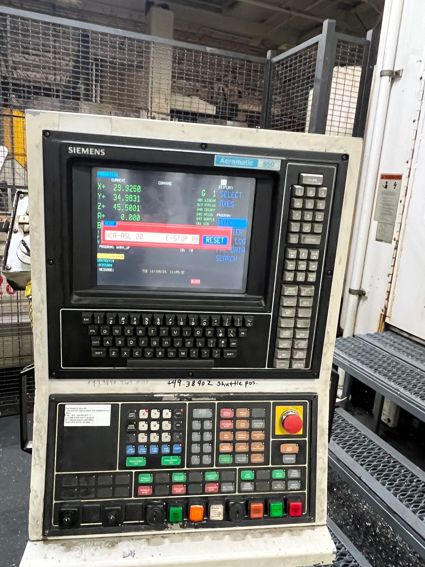 1995 Cincinnati Milacron T-35 5 Axis Horizontal Machining Center w ...