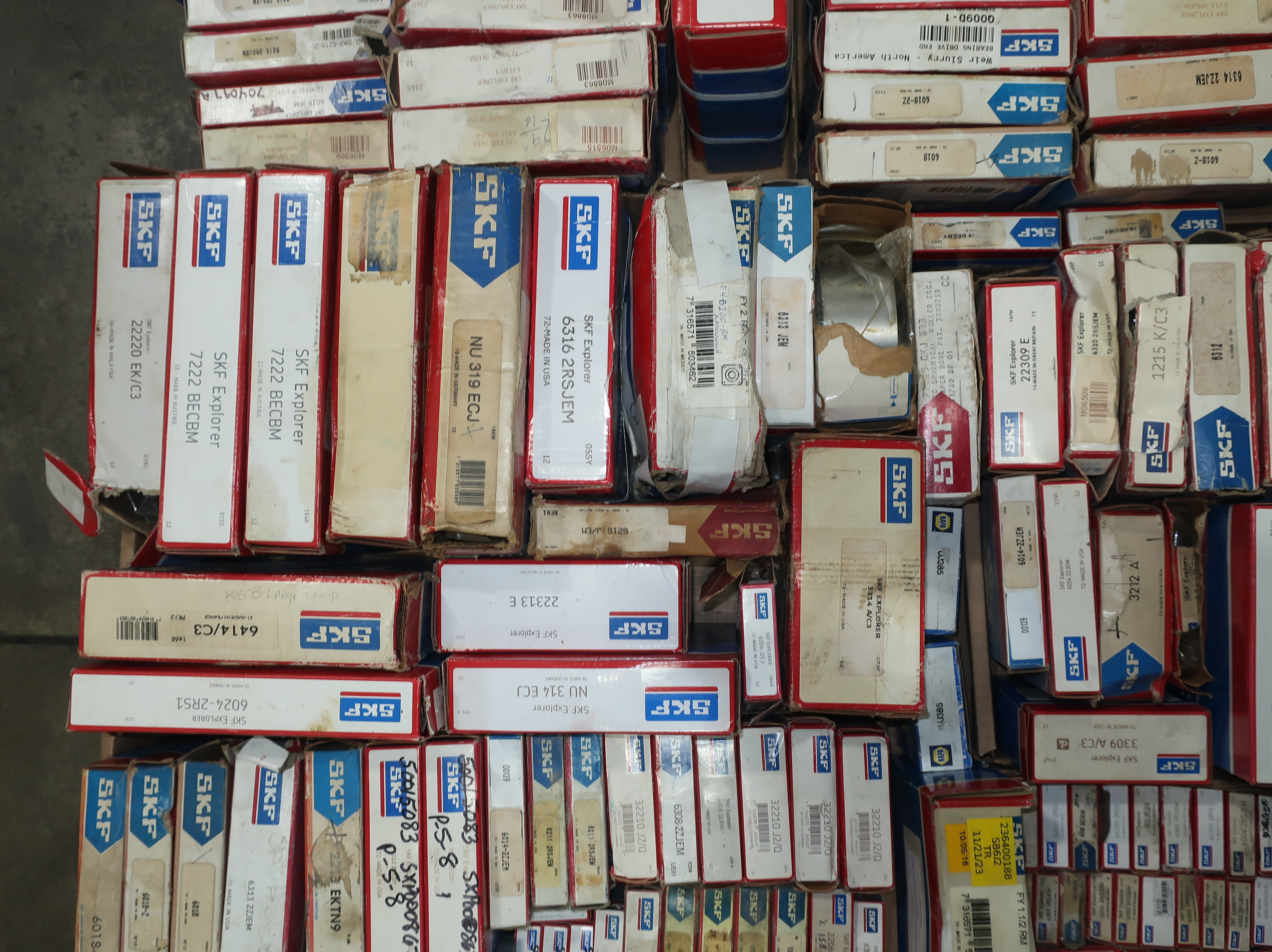 SKU 1739370 - PALLET OF ASSORTED SKF BEARINGS, ROLLER, BALL For Sale ...