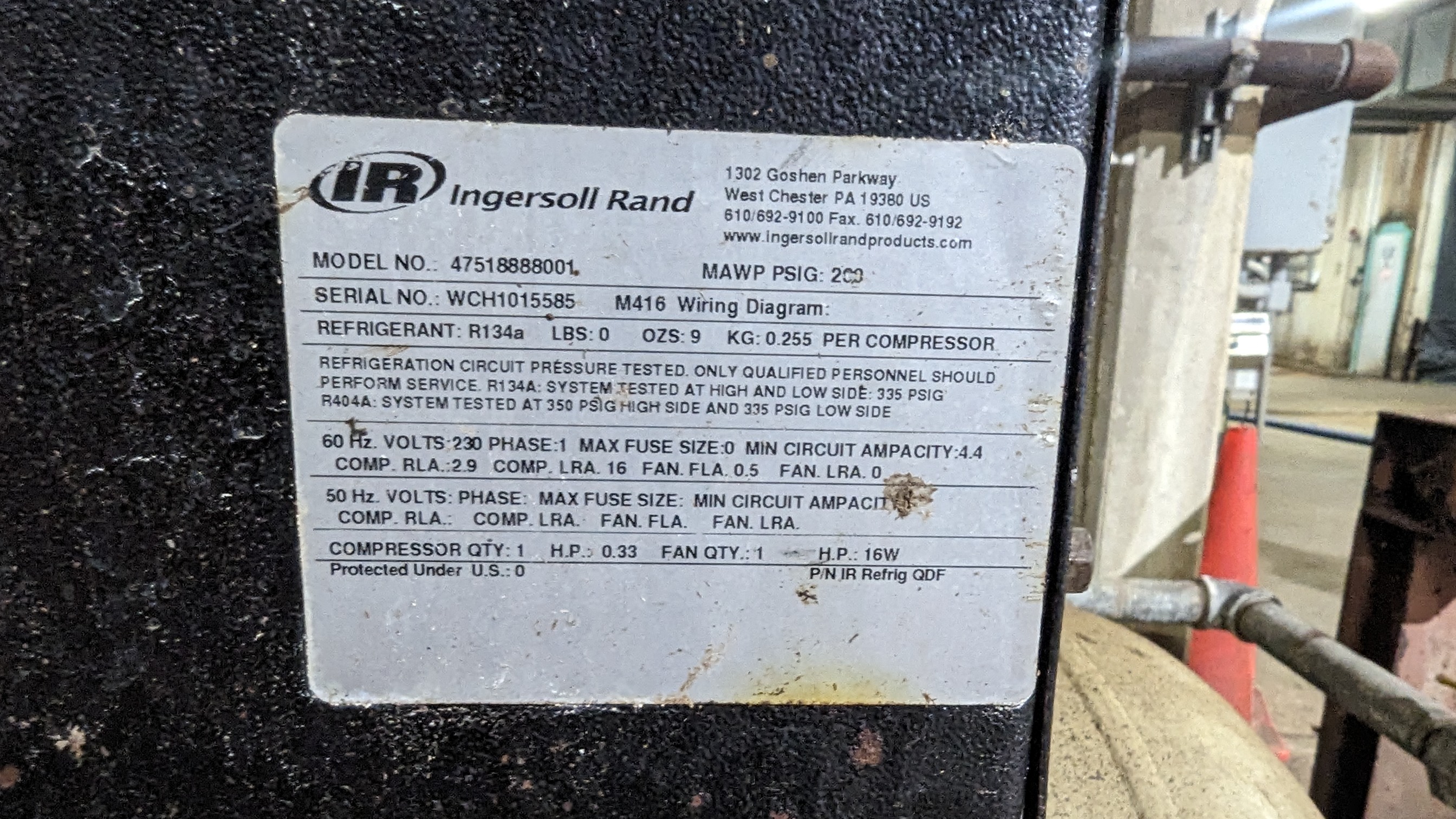 Ingersoll Rand 47518888001 Air Compressor For Sale | Aucto