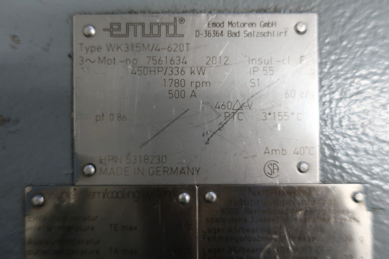 EMOD WK315M/4-620T ELECTRIC MOTOR For Sale | Aucto