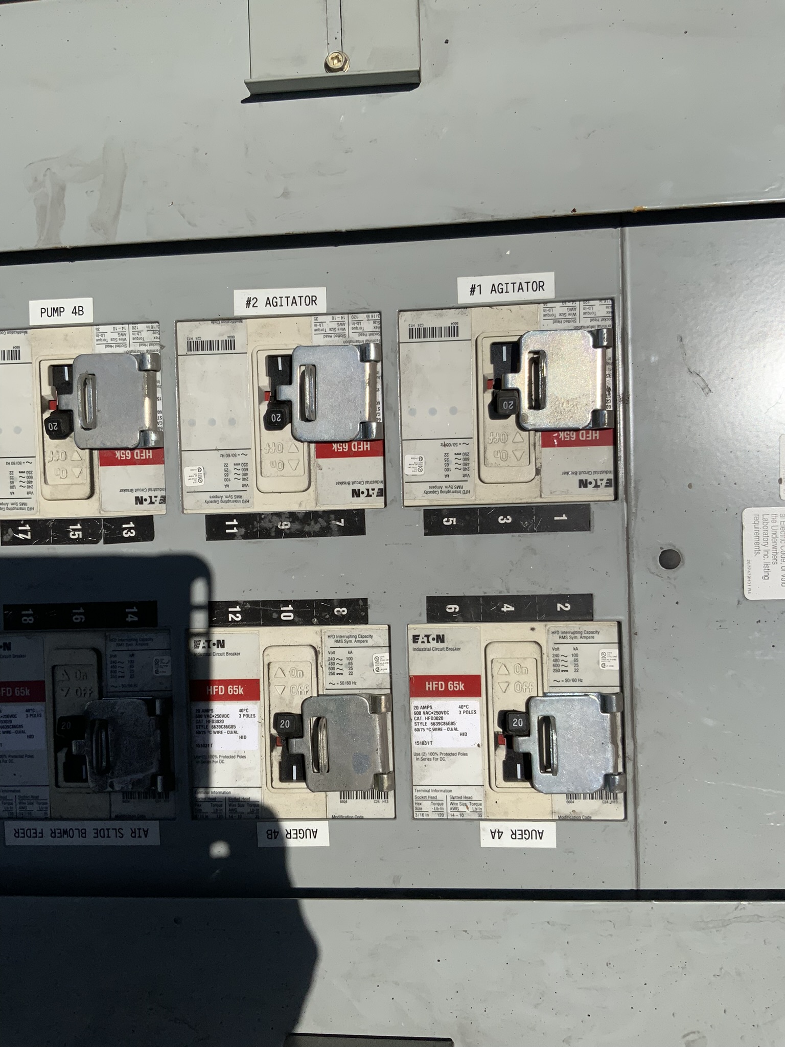 Bulk Lot of GE and Eaton Transformers, Breakers, Power Panelboard Enclosure