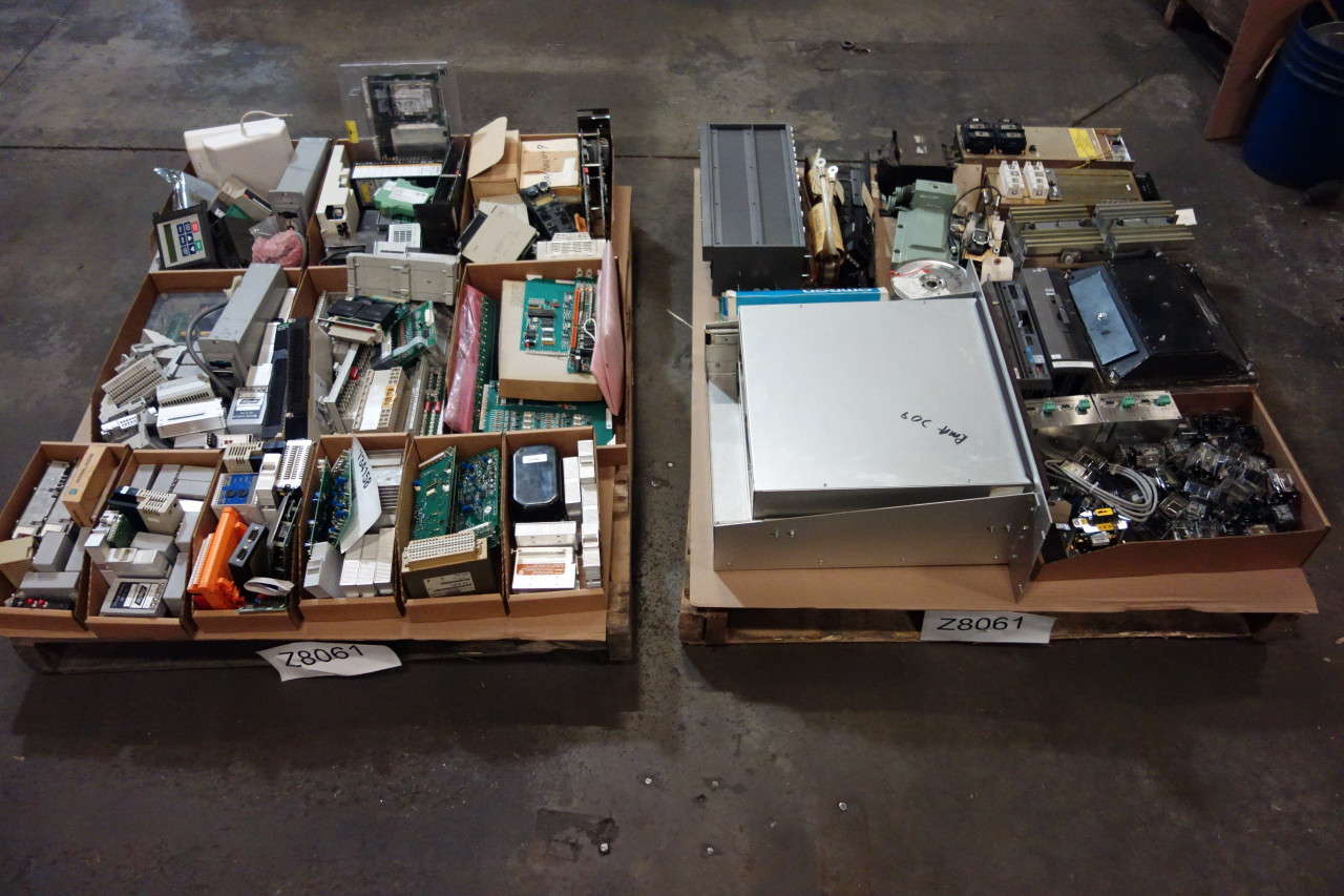 2 PALLETS OF ASSORTED ELECTRICAL MODULES, CIRCUIT BOARDS, TRANSFORMERS ...