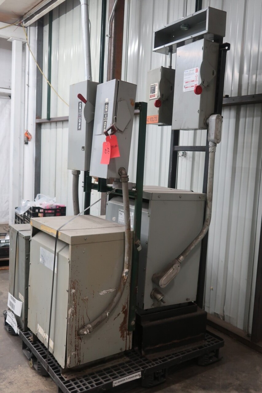 LOT OF ASSORTED TRANSFORMERS AND PORTABLE POWER STATIONS