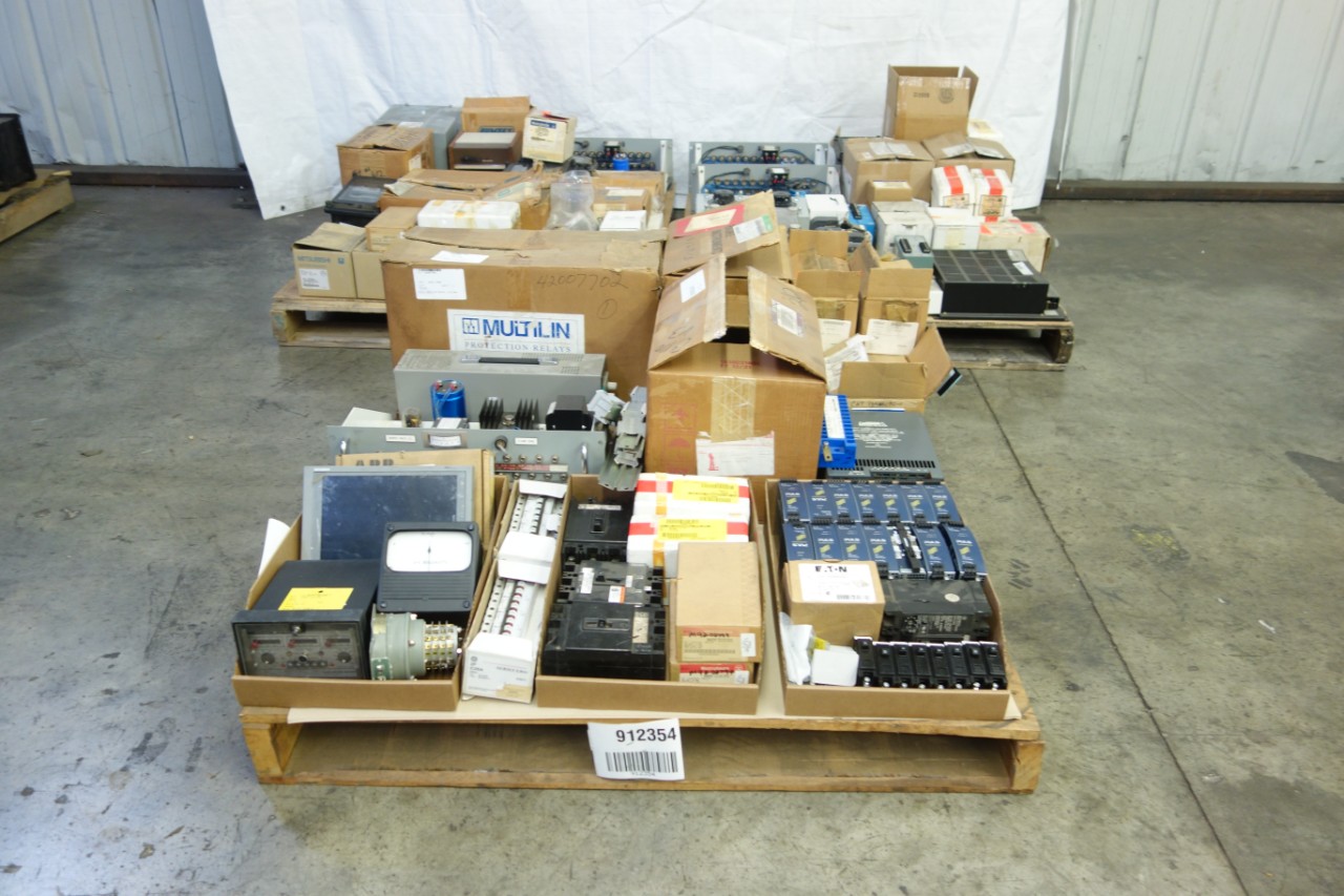 3 PALLETS OF ASSORTED ELECTRICAL CONTROLS