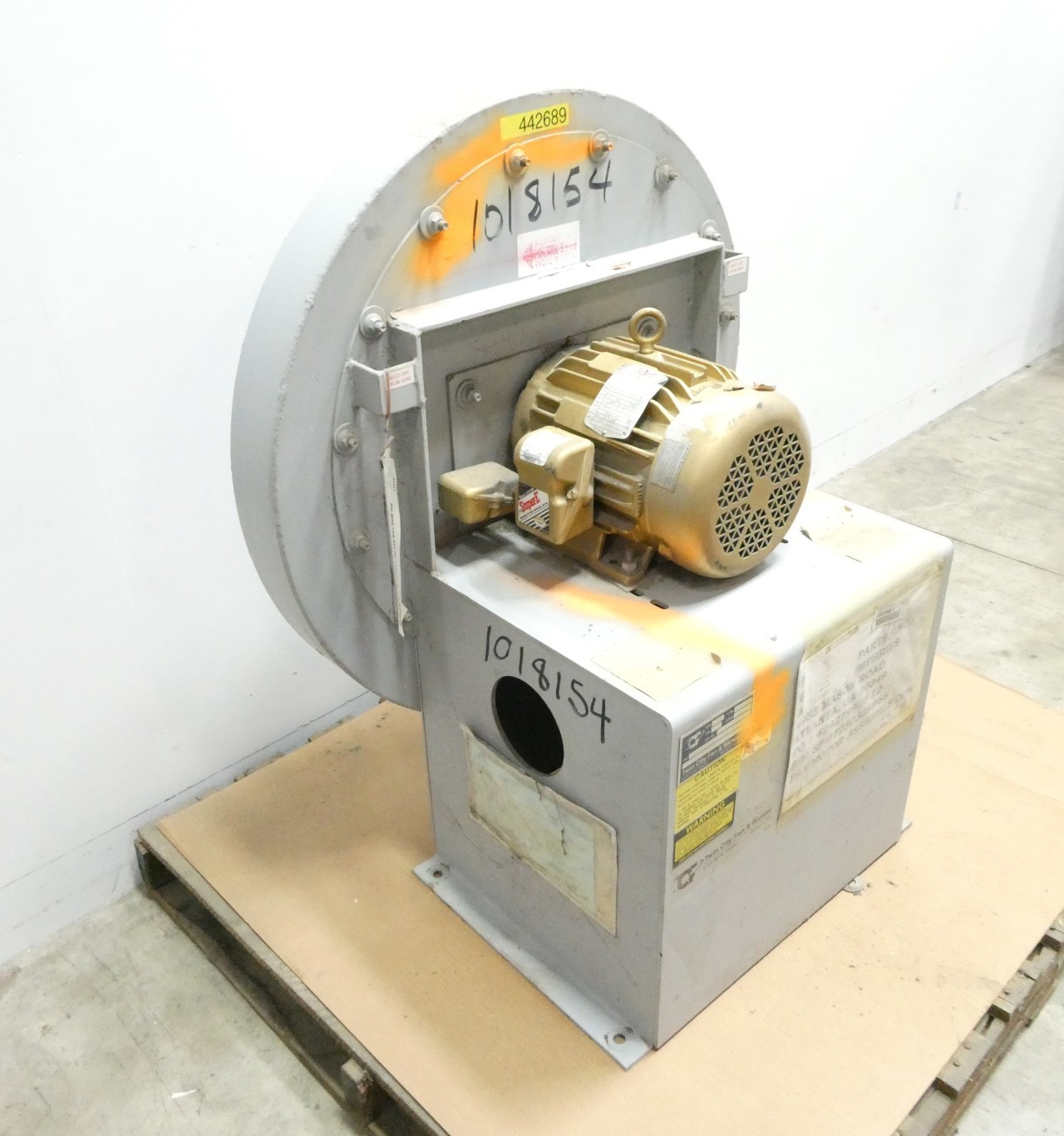 TWIN CITY FAN & BLOWER TBNA-SW CENTRIFUGAL BLOWER For Sale | Aucto