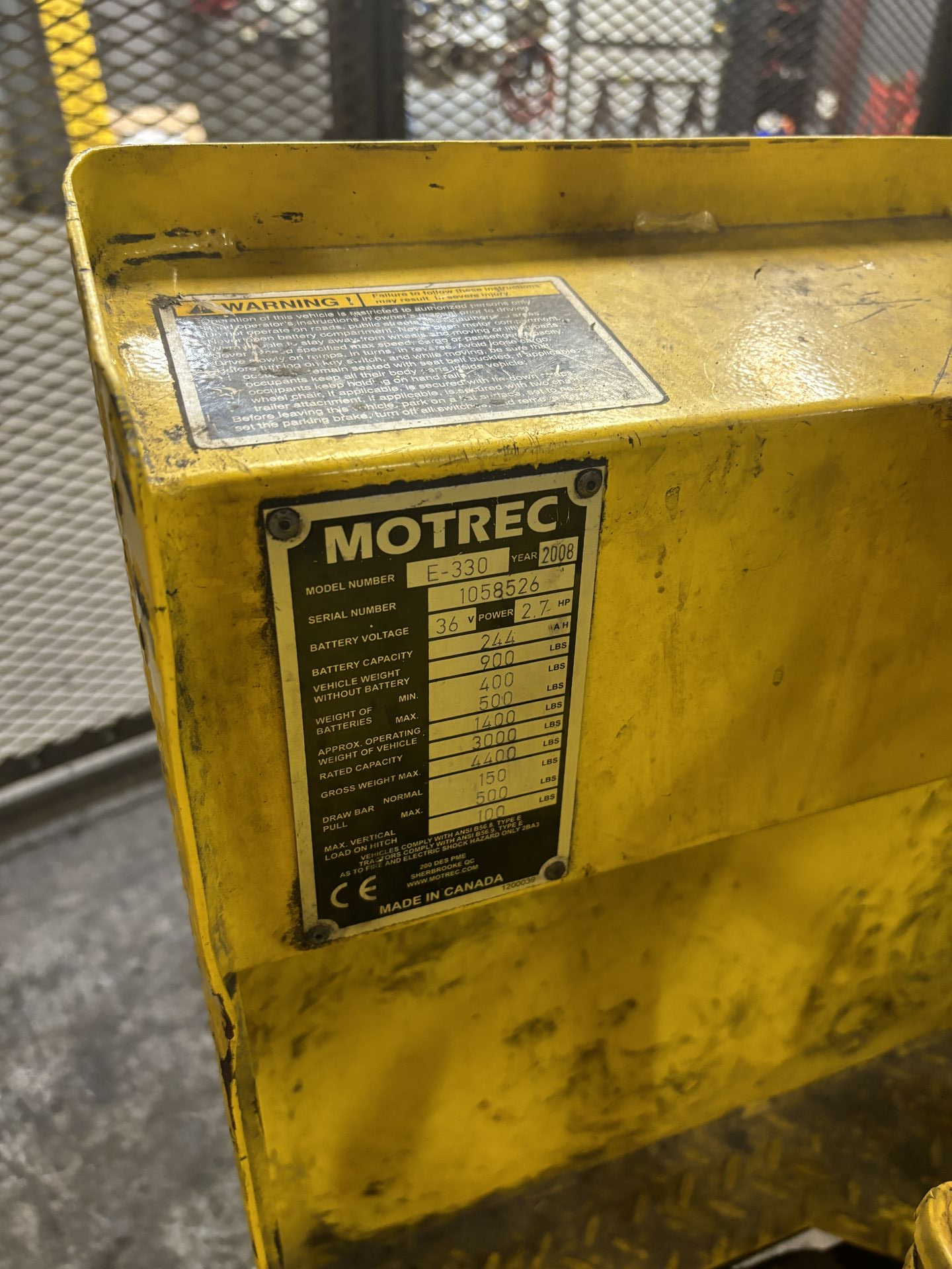 2008 MOTREC E-330 FLATBED UTILITY VEHICLE For Sale | Aucto