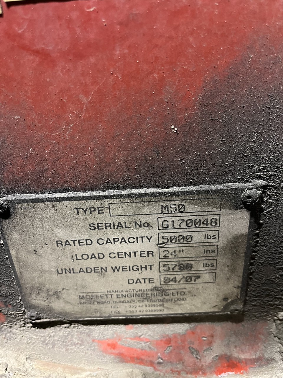 2007 Moffat M50 Forklift