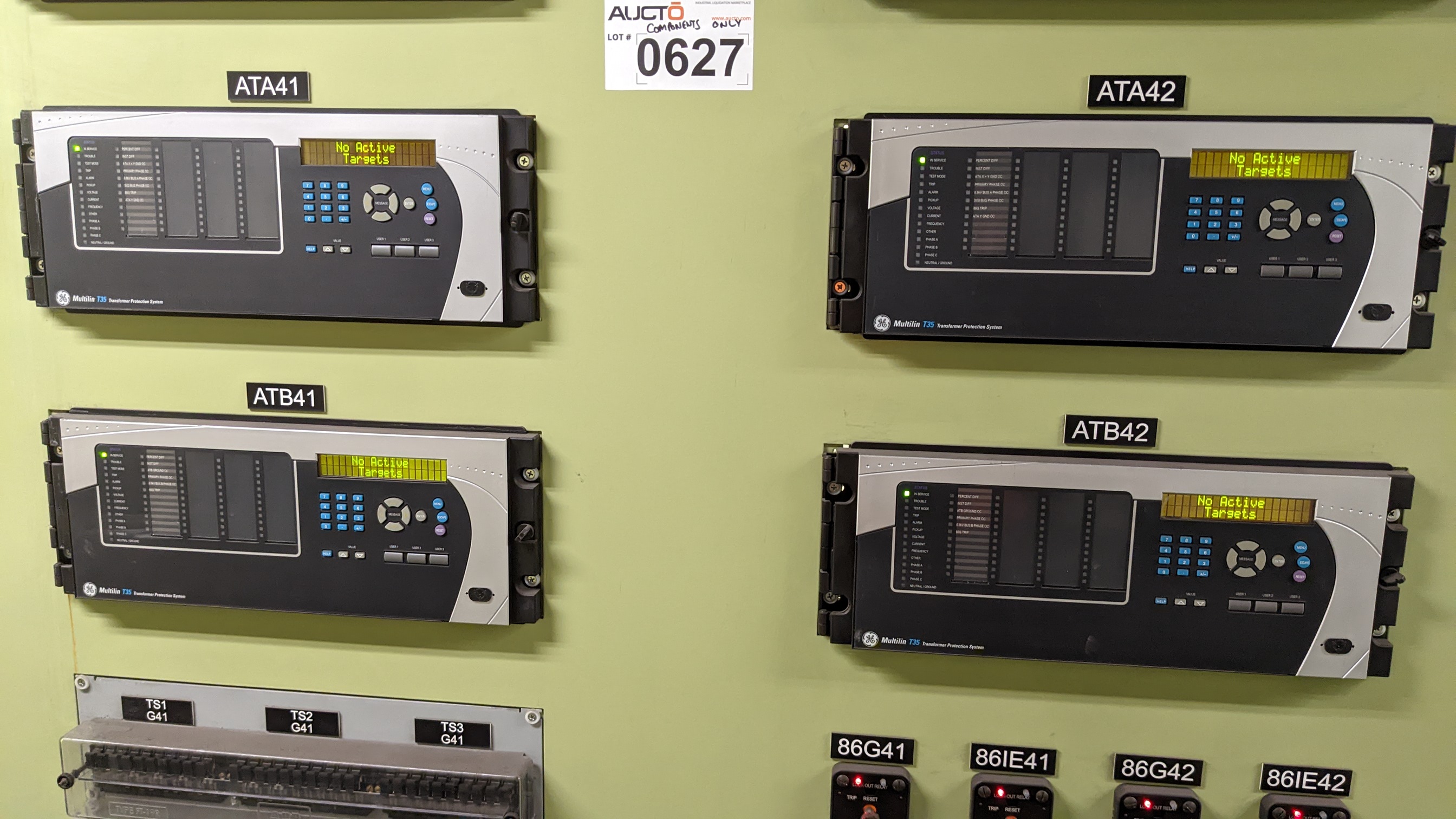 GE GENERATOR PROTECTION SYSTEM COMPONENTS For Sale | Aucto