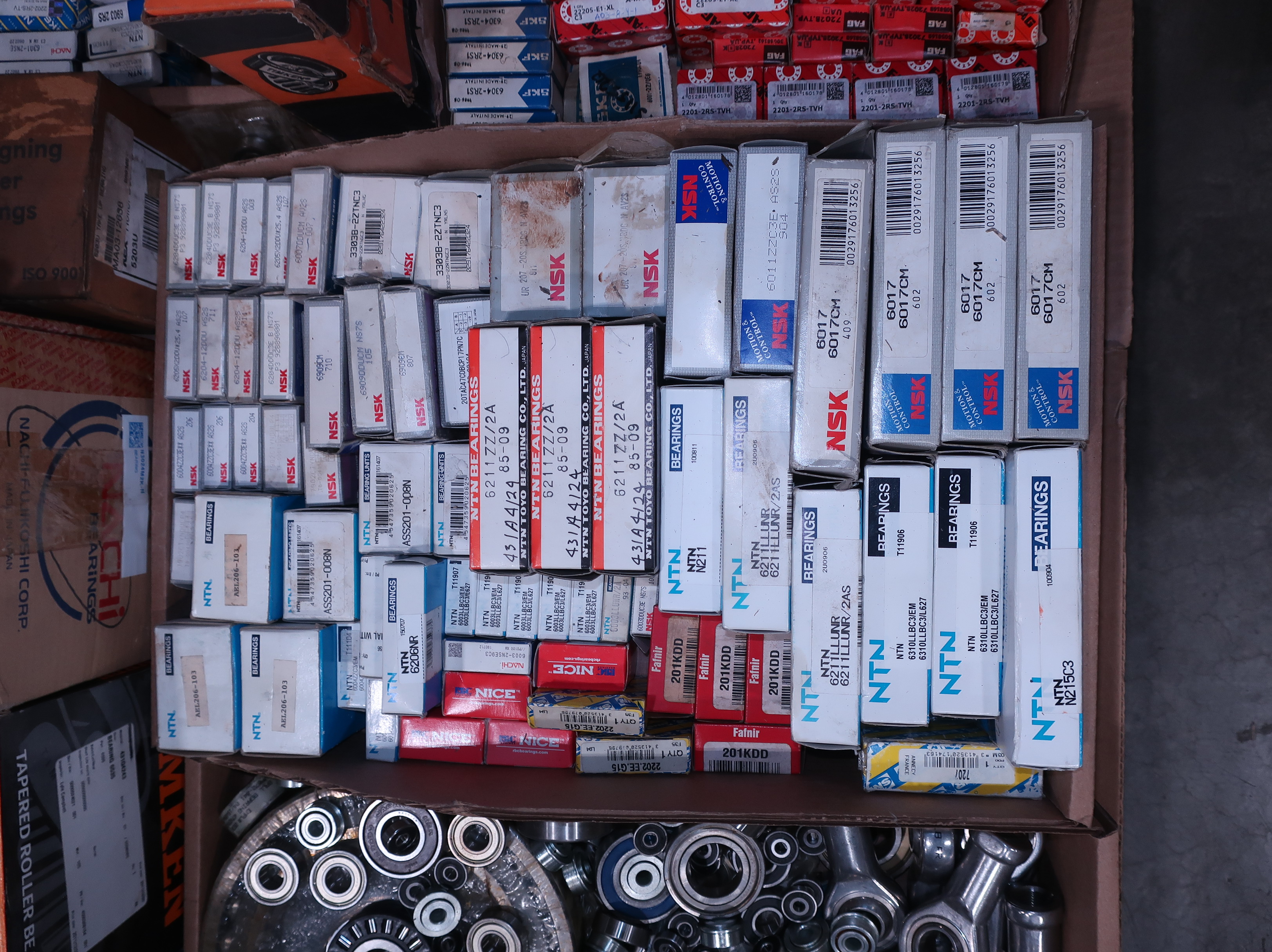 SKU 1735932 - PALLET OF ASSORTED BEARINGS, TIMKEN, INA, SKF For Sale ...