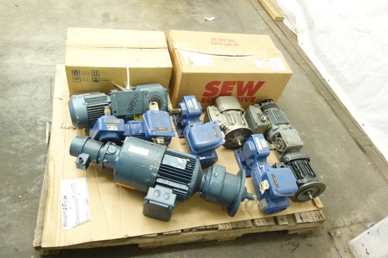 1 PALLET OF SEW-EURODRIVE, SUMITOMO GEARMOTORS