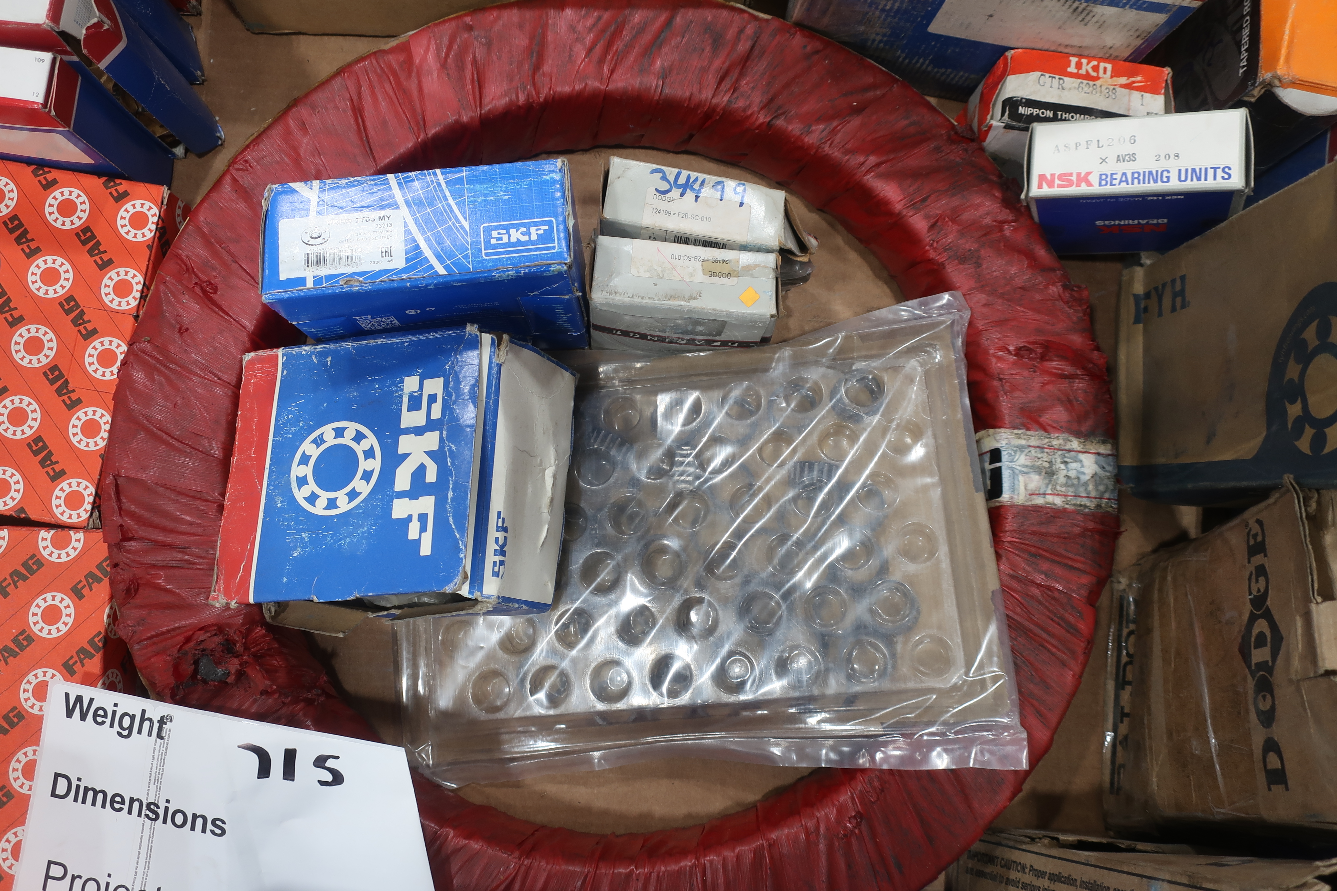 SKU 1738349 - PALLET OF ASSORTED ROLLER BEARINGS, SKF, FAG, TIMKEN For ...