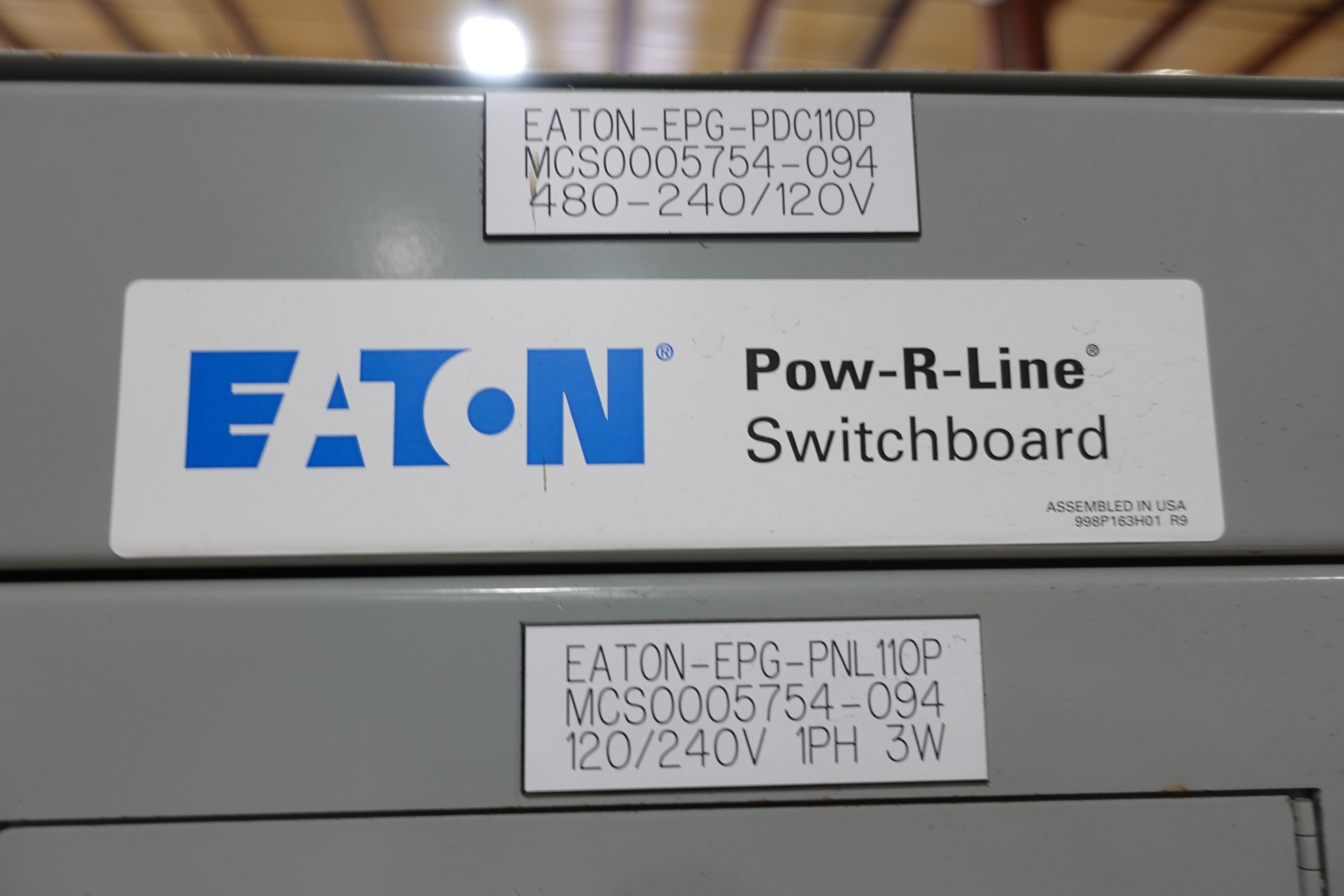 2013 EATON POW-R-LINE SWITCHBOARD, 120/240V, 1 PH, 3 W For Sale | Aucto