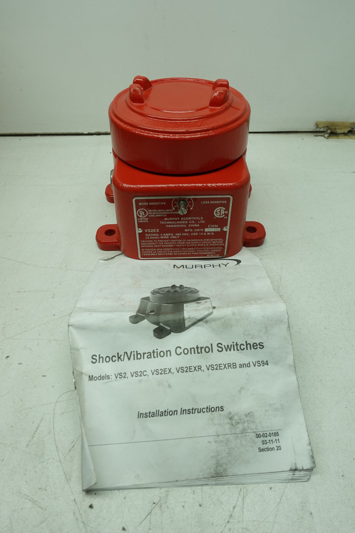 LOT OF 8 FW MURPHY VS2EX SHOCK/VIBRATION SWITCHES For Sale | Aucto