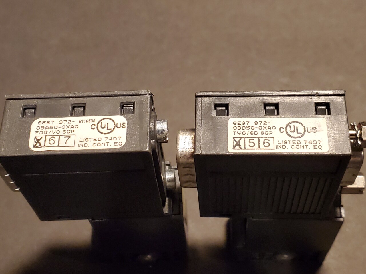Lot of 2 Siemens ProfiBus Connector