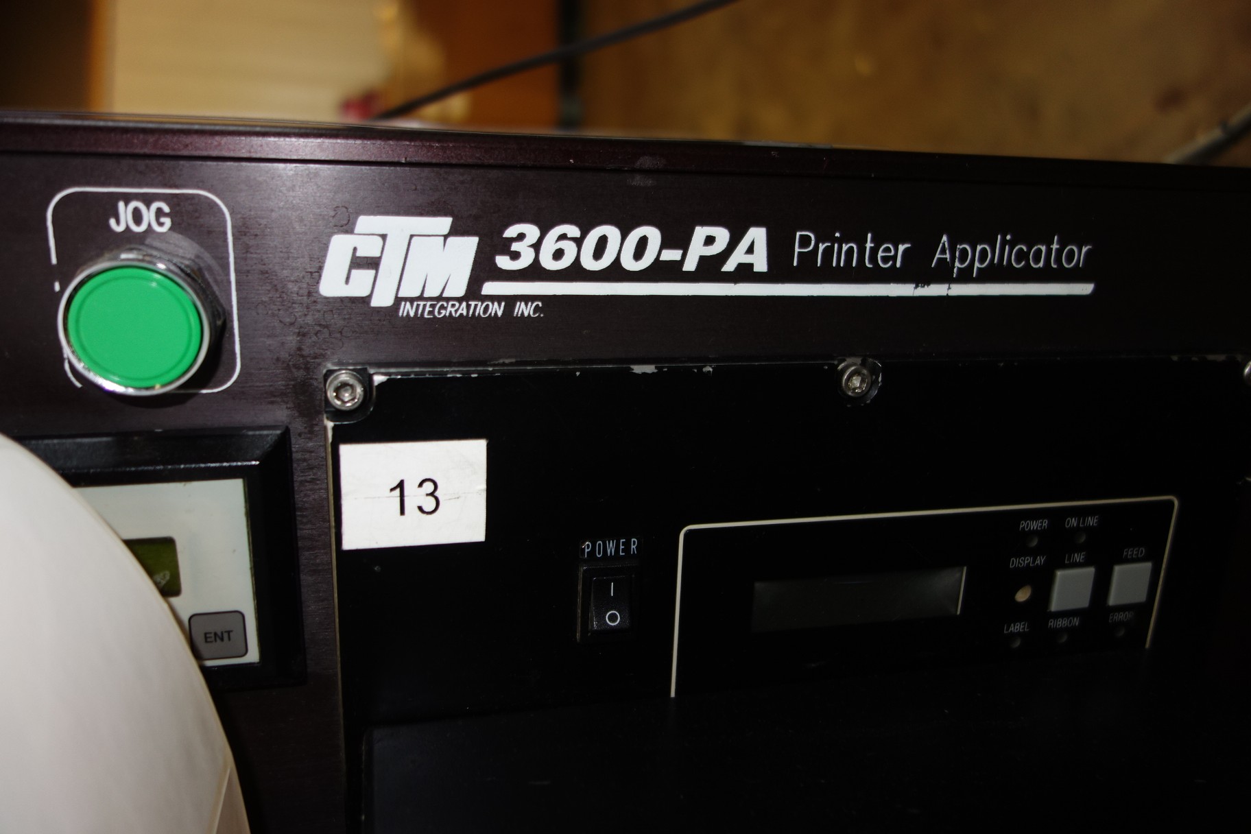 CTM 3600-PA LABEL PRINTER APPLICATOR