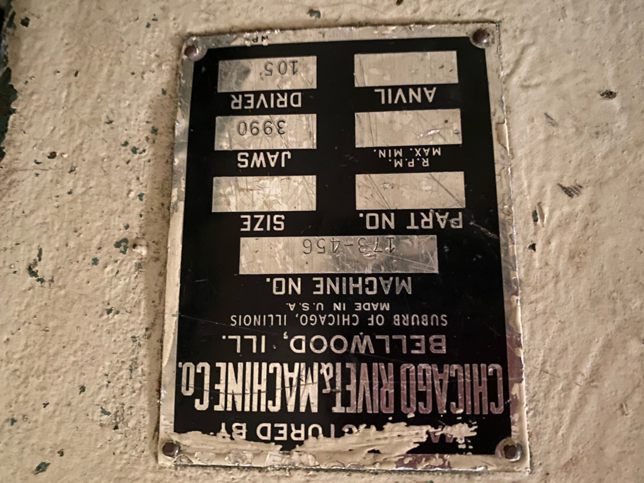 Rivet Machine Carousel Assembly line w 7 Chicago Rivet Machines 173-456