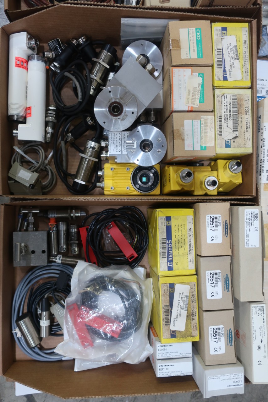 3 PALLETS OF ASSORTED SENSORS