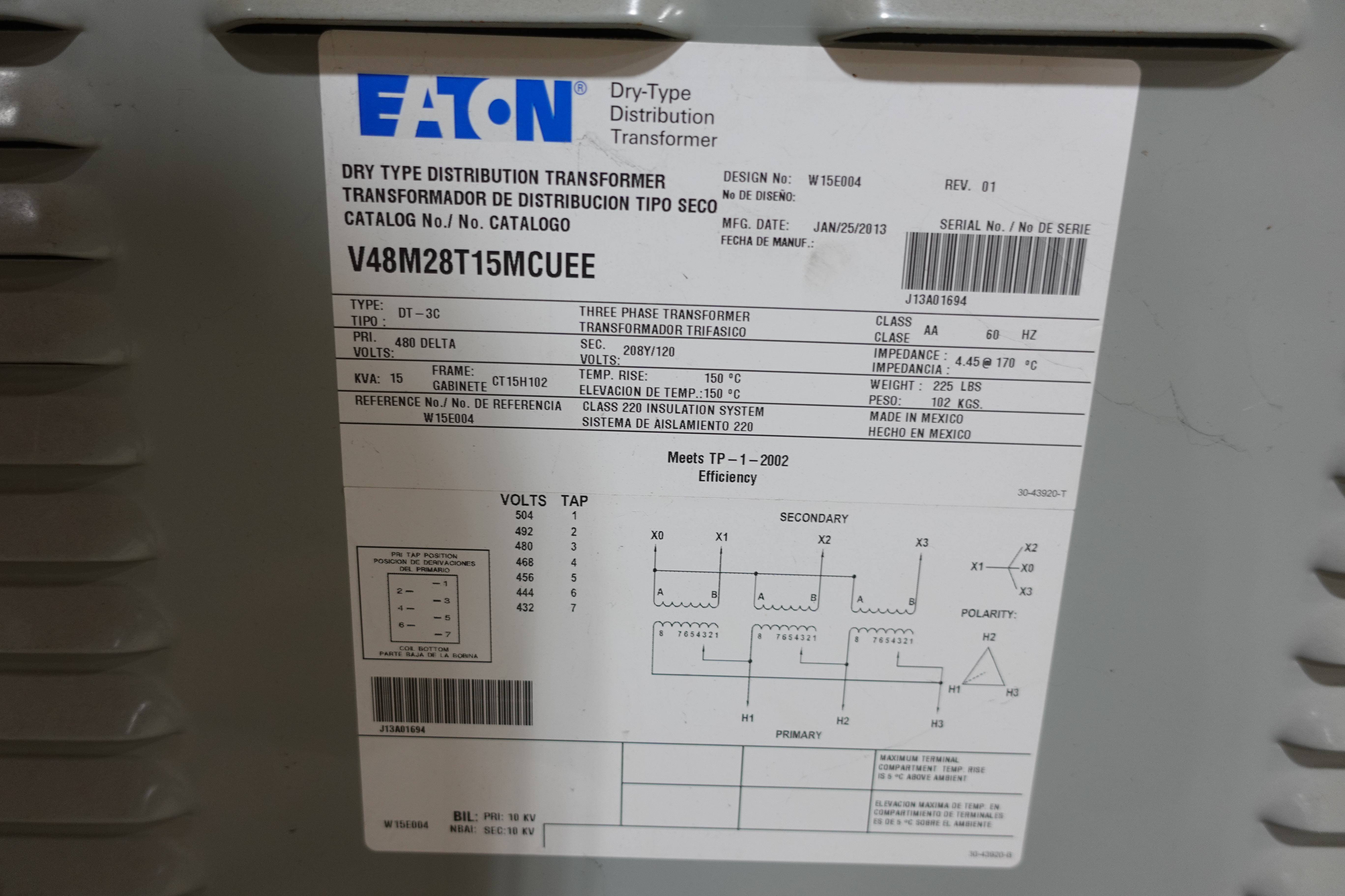 LOT OF 2 EATON POW-R-LINE SWITCHBOARDS, 208Y/120V, 3 PH, 4 W For Sale ...