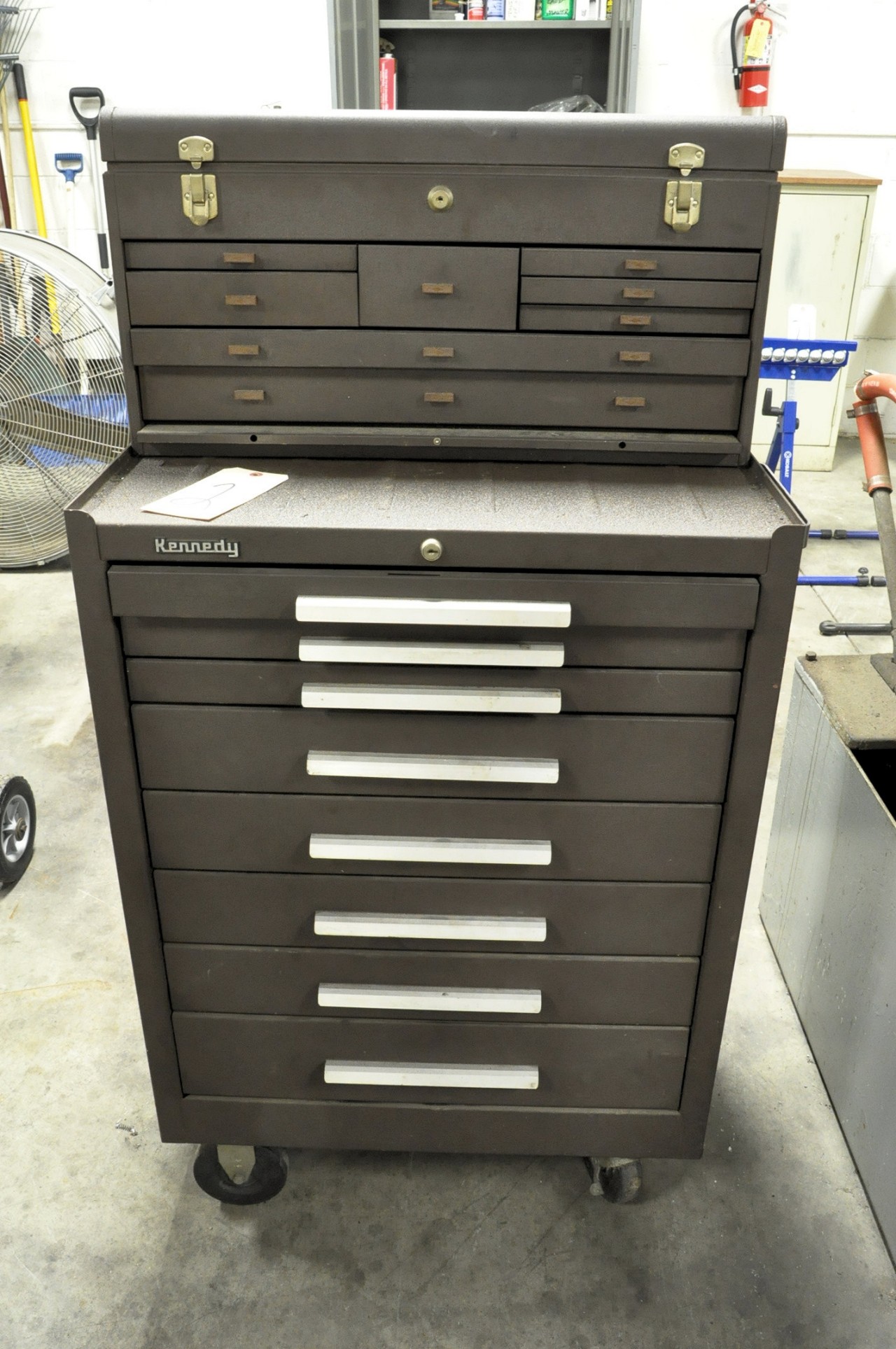 Kennedy 8-Drawer Rolling Tool Chest with 8-Drawer Flip Top Machinist Box