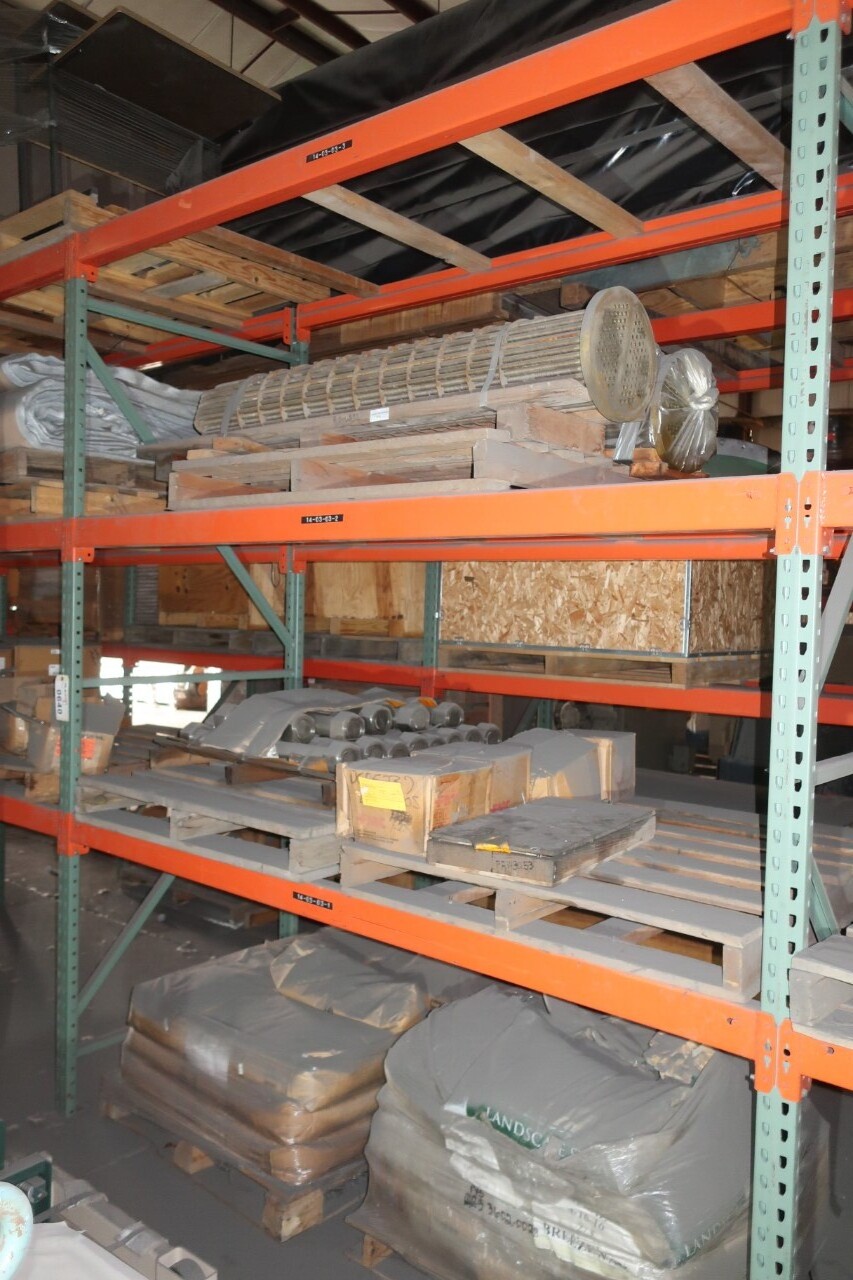 CONTENTS OF 5X SECTIONS OF PALLET RACKING (EXCLUDES PALLETS OF ...