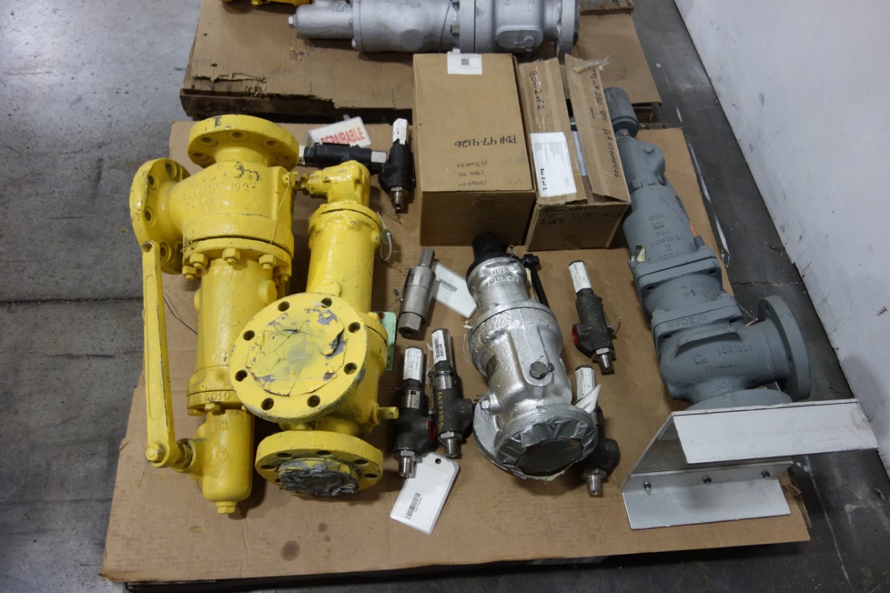 2 PALLETS OF ASSORTED RELIEF VALVES