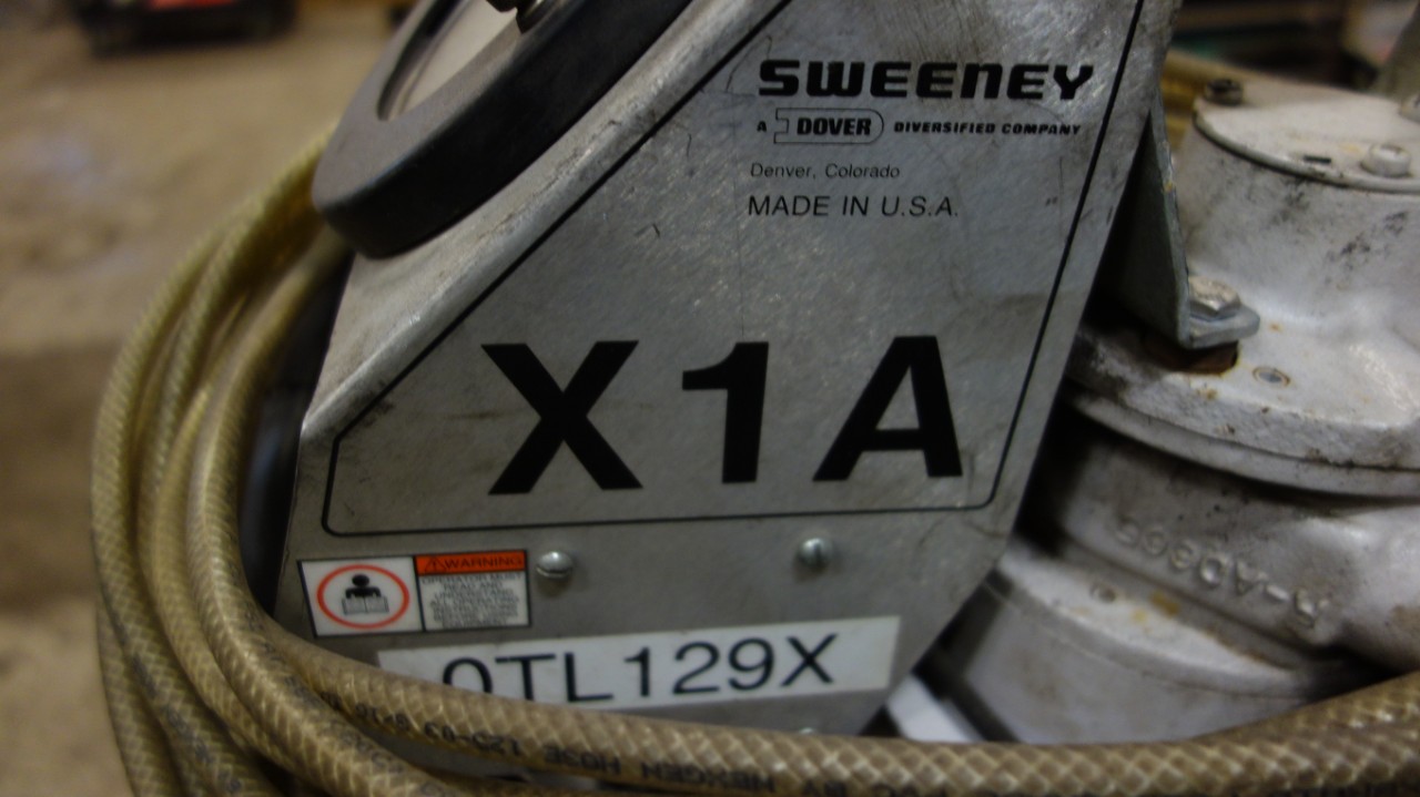 DOVER SWEENEY X1A HYDRATIGHT PNEUMATIC TORQUE WRENCH MOBILE TOOL ...