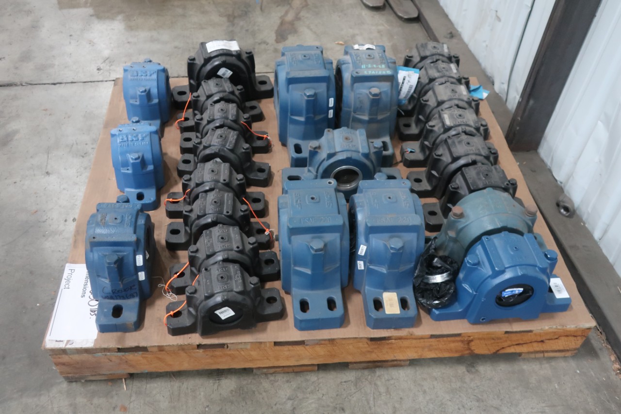 PALLET OF ASSORTED SKF SPLITCASE PILLOW BLOCK BEARING HOUSEINGS For ...