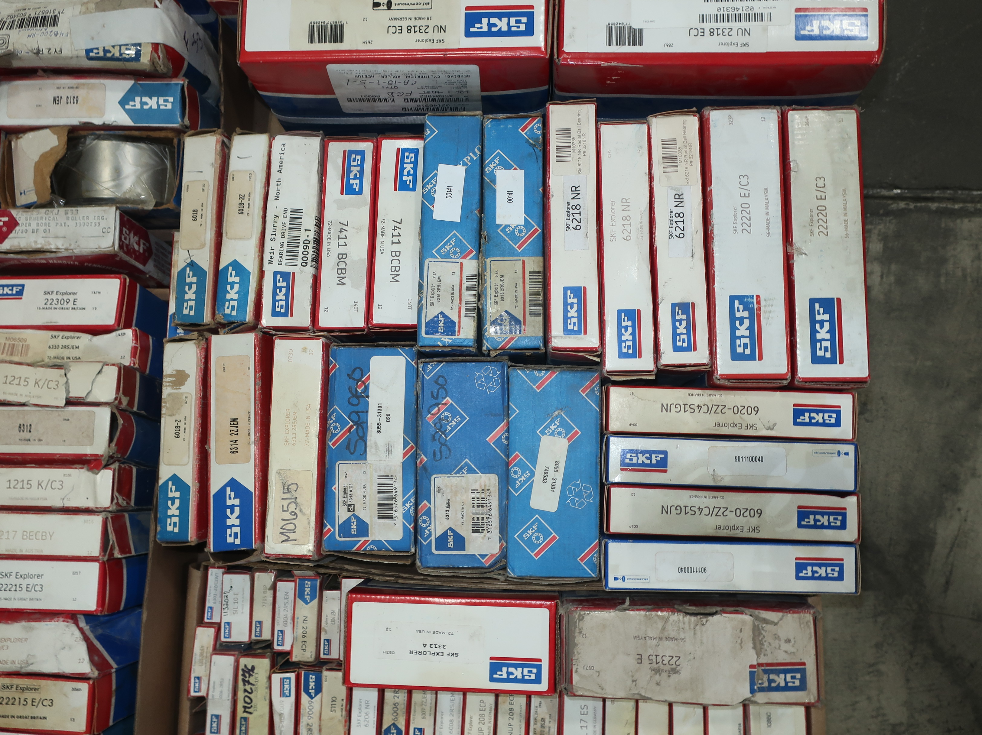 SKU 1739370 - PALLET OF ASSORTED SKF BEARINGS, ROLLER, BALL For Sale ...