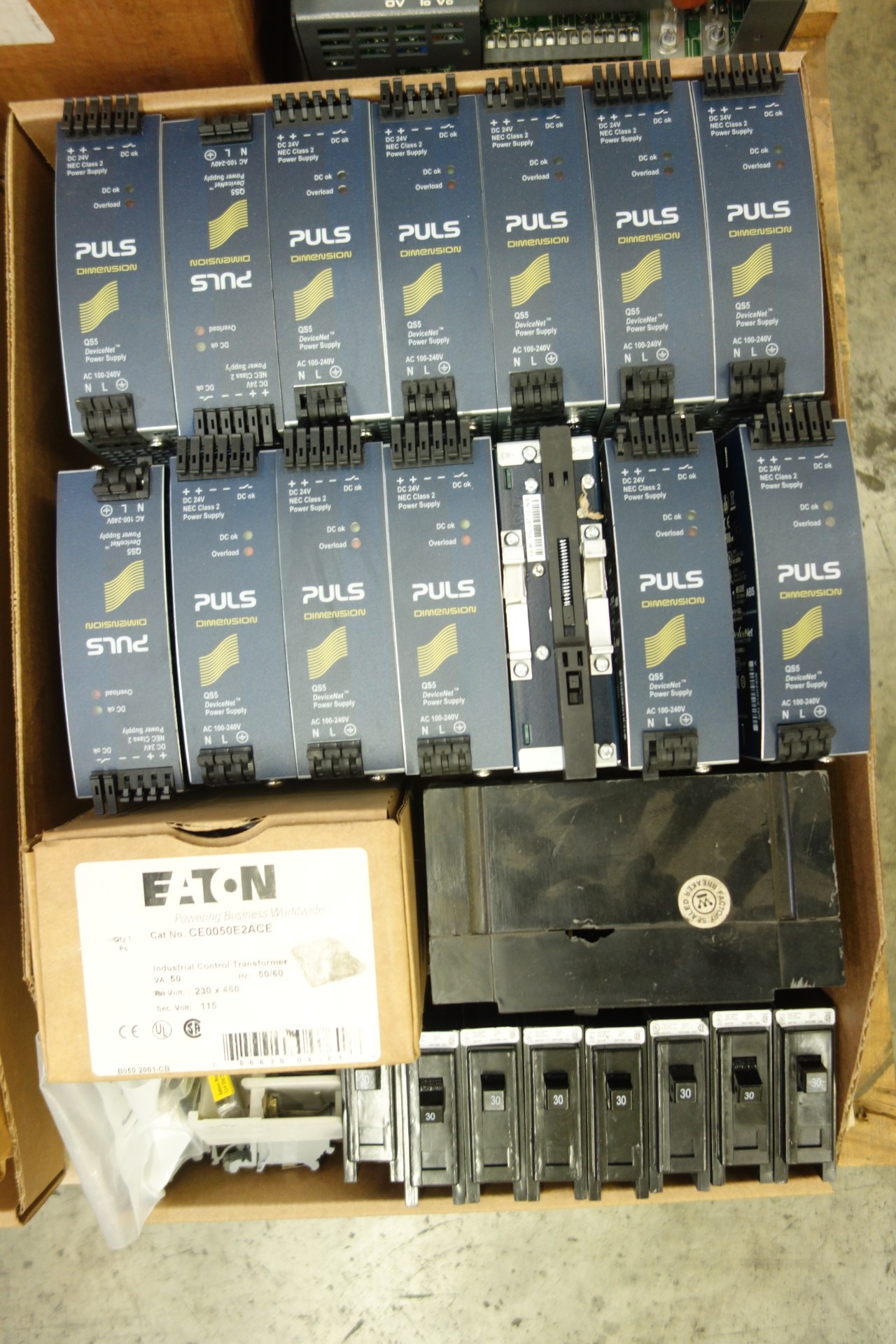 3 PALLETS OF ASSORTED ELECTRICAL CONTROLS