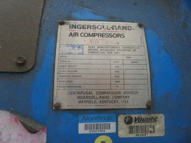 Ingersoll Rand Centac 800 HP Air Compressor