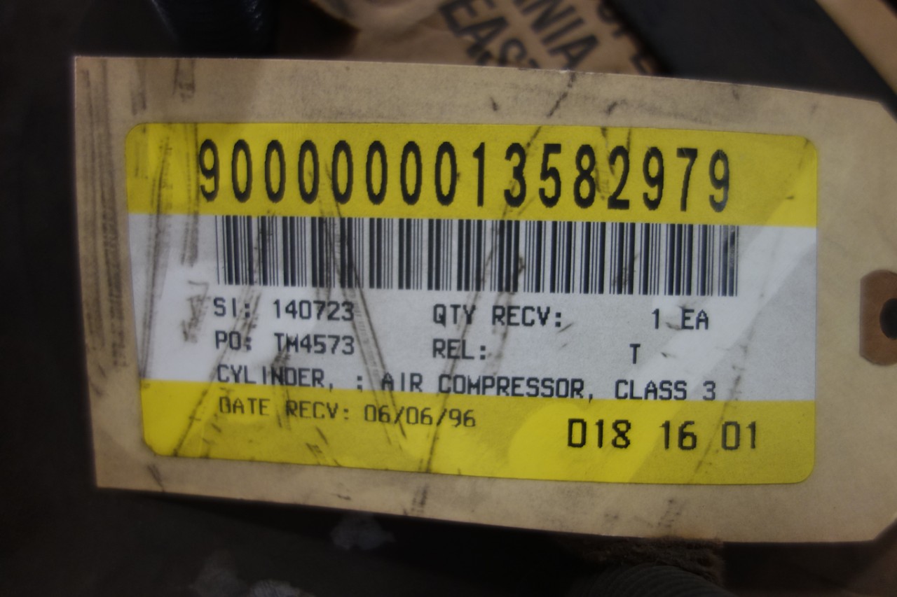 PENNSYLVANIA PUMP & COMPRESSOR COMPANY AIR COMPRESSOR CYLINDER