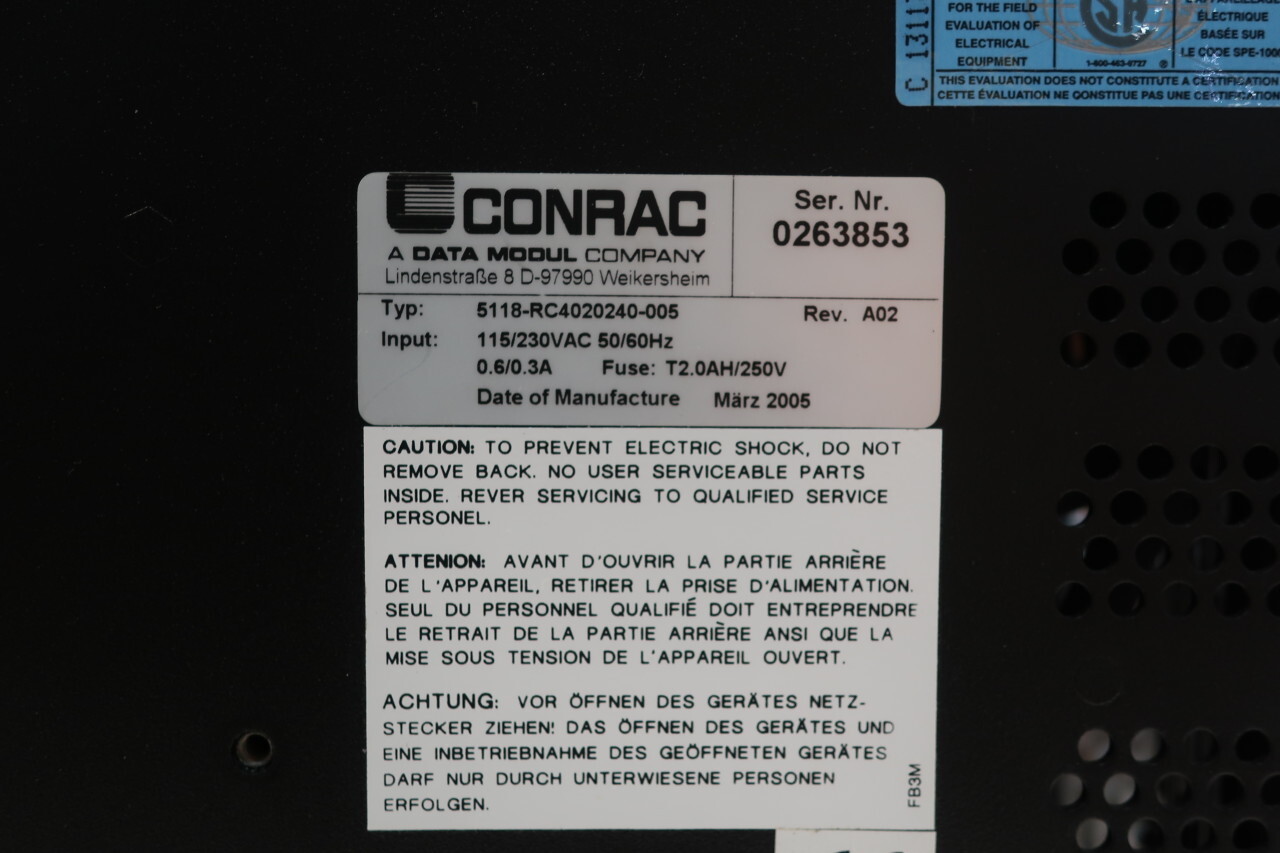 CONRAC 5118-RC4020240-005 LCD DISPLAY