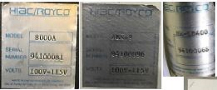 Hiac Royco Liquid Particle Counter System, Model #8000A For Sale | Aucto