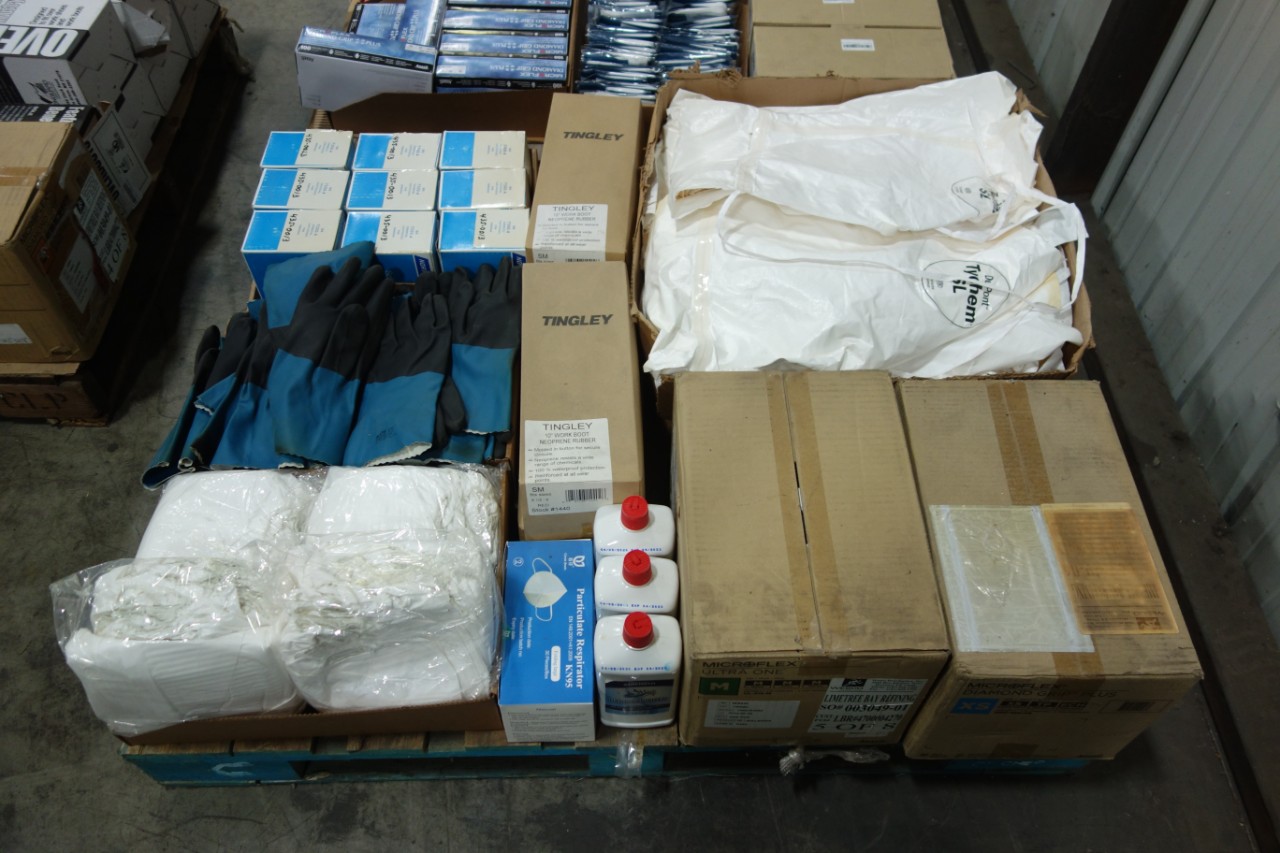 3 PALLETS OF ASSORTED PPE