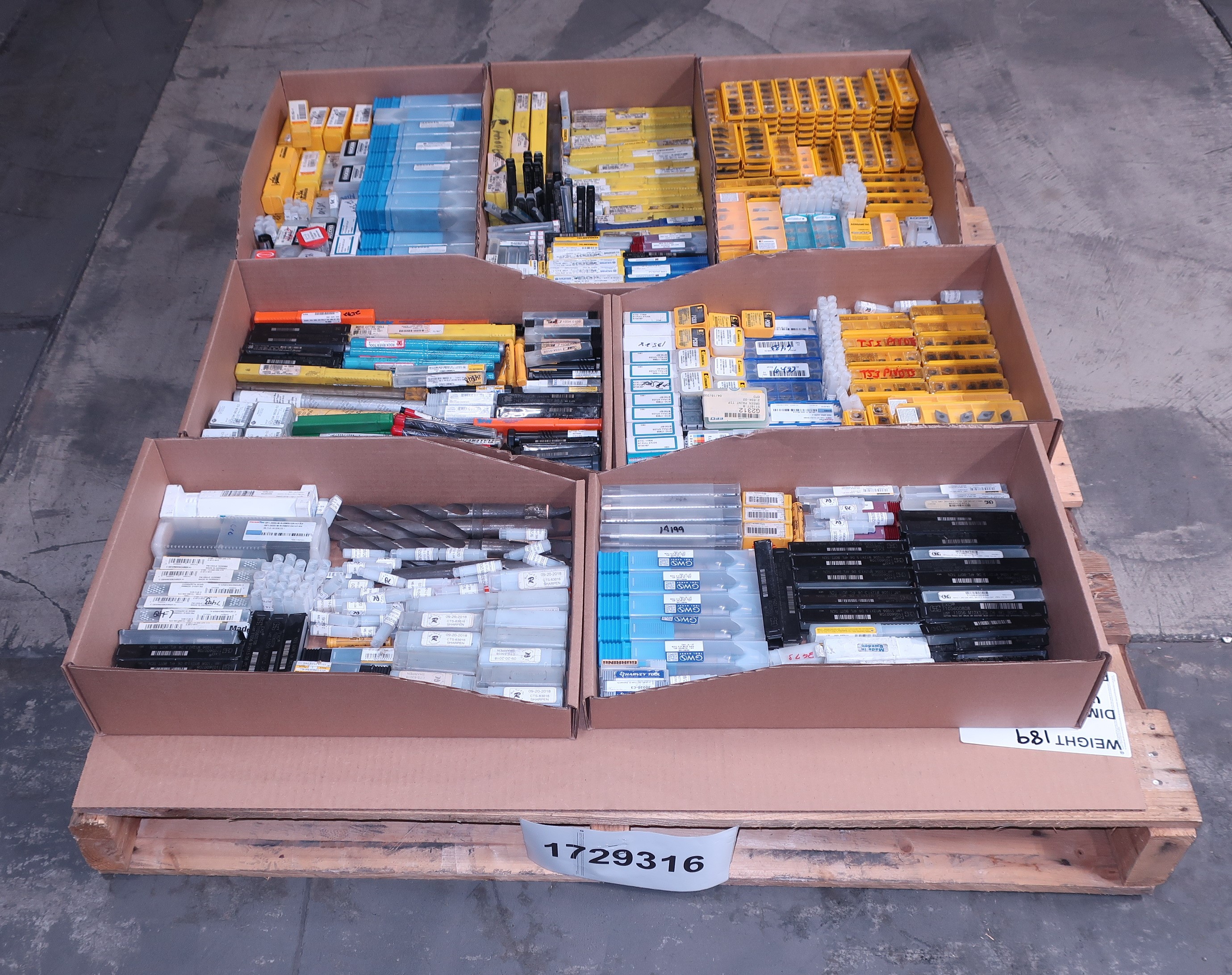 SKU 1729316 - PALLET OF ASSORTED TOOLS, CARBIDE INSERTS, DRILL BITS For ...